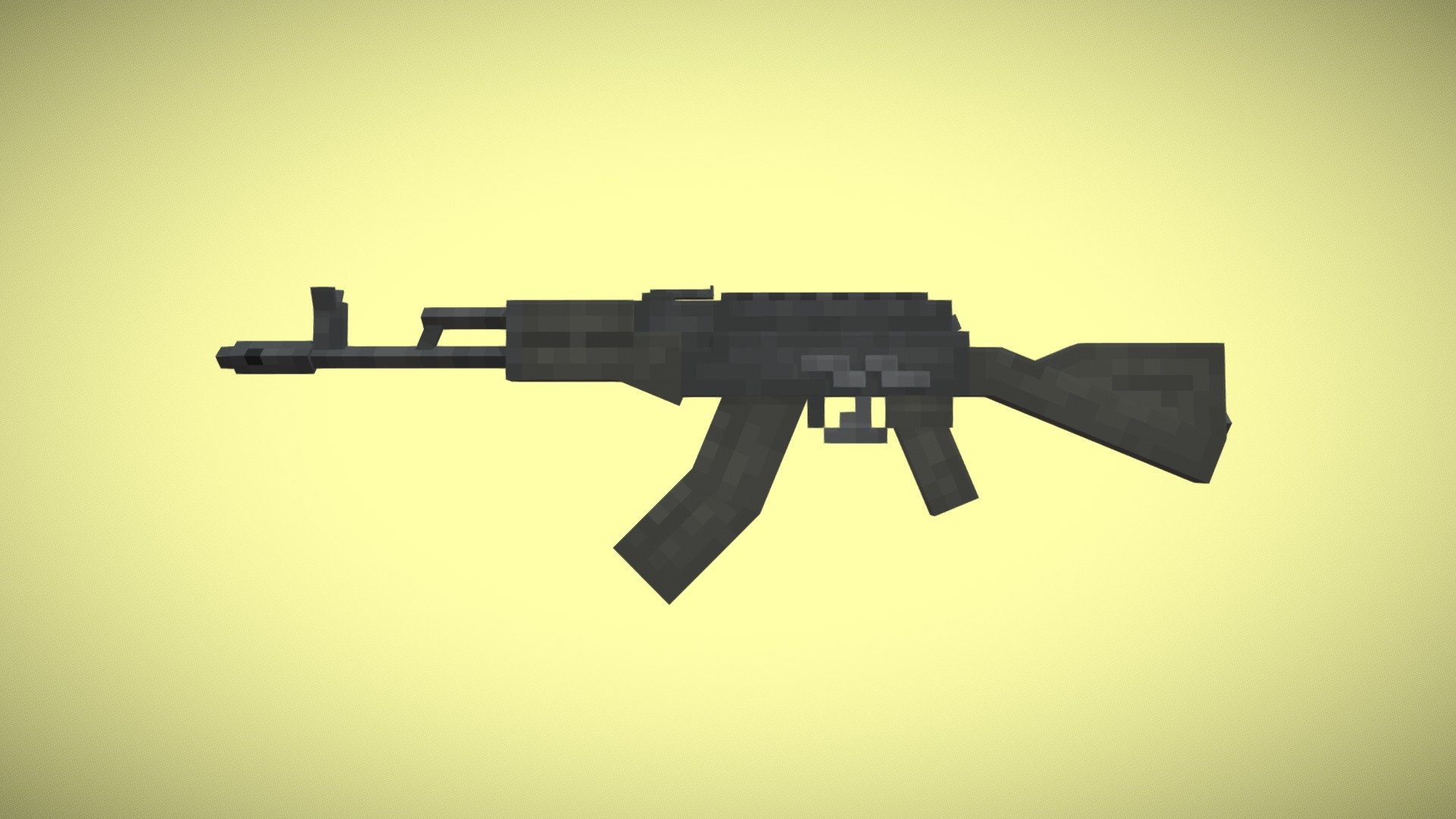 AK-74M | Minecraft - 3D model by Arkharov (@arkhar0v) [1607f41] - Sketchfab