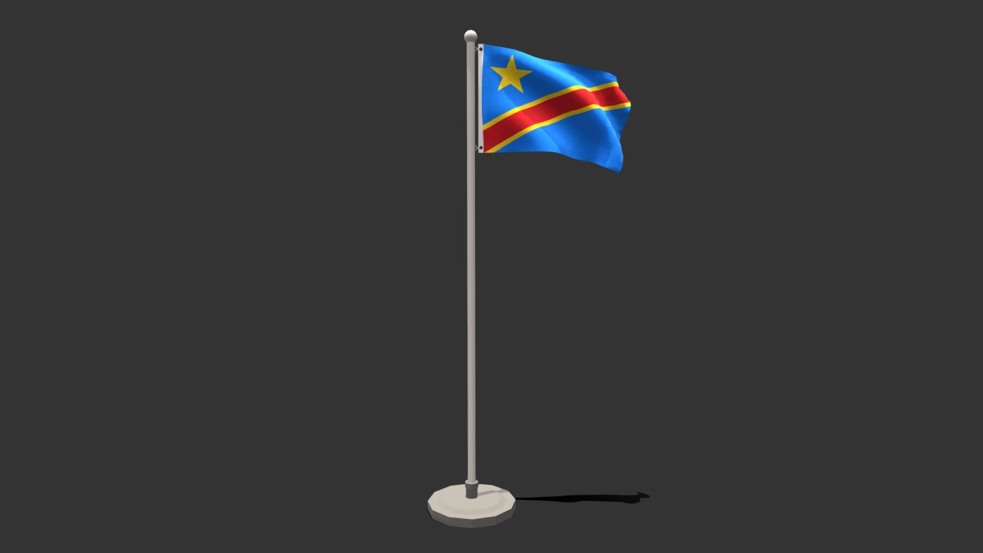 Low Poly Seamless Animated DR Congo Flag - Buy Royalty Free 3D model by ...