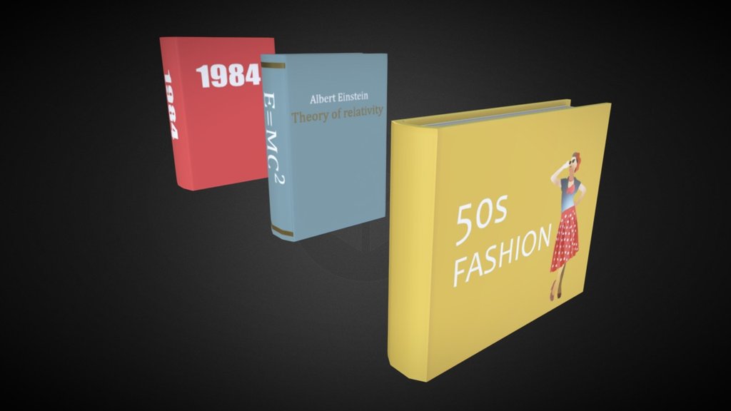 50s Books - 3D model by Valday Team (@mrven) [160a542] - Sketchfab