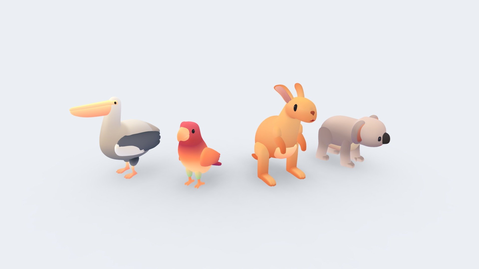 Australian Animals - 3D model by Omabuarts Studio (@omabuarts) [160bb95 ...