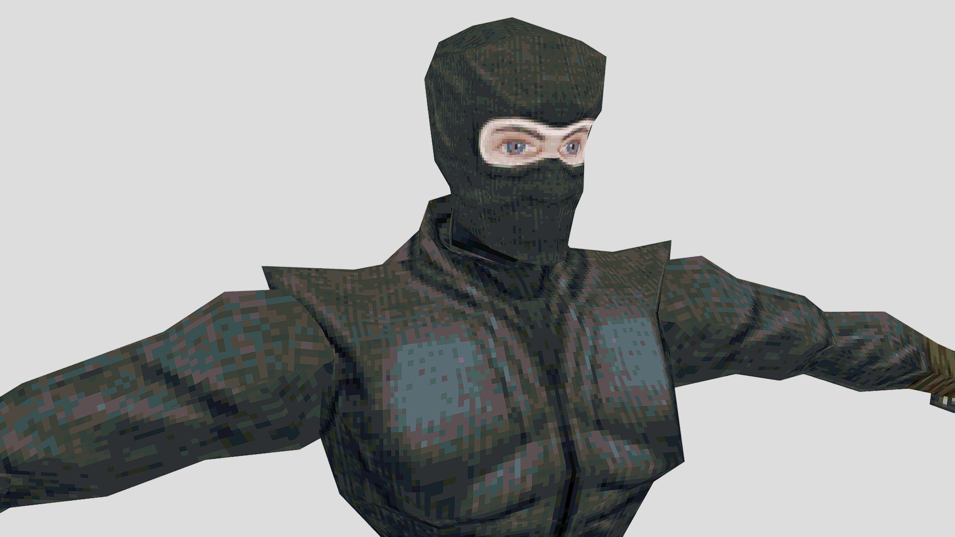 Ninja Character PSX Style - Download Free 3D model by vinrax [160f0a2 ...