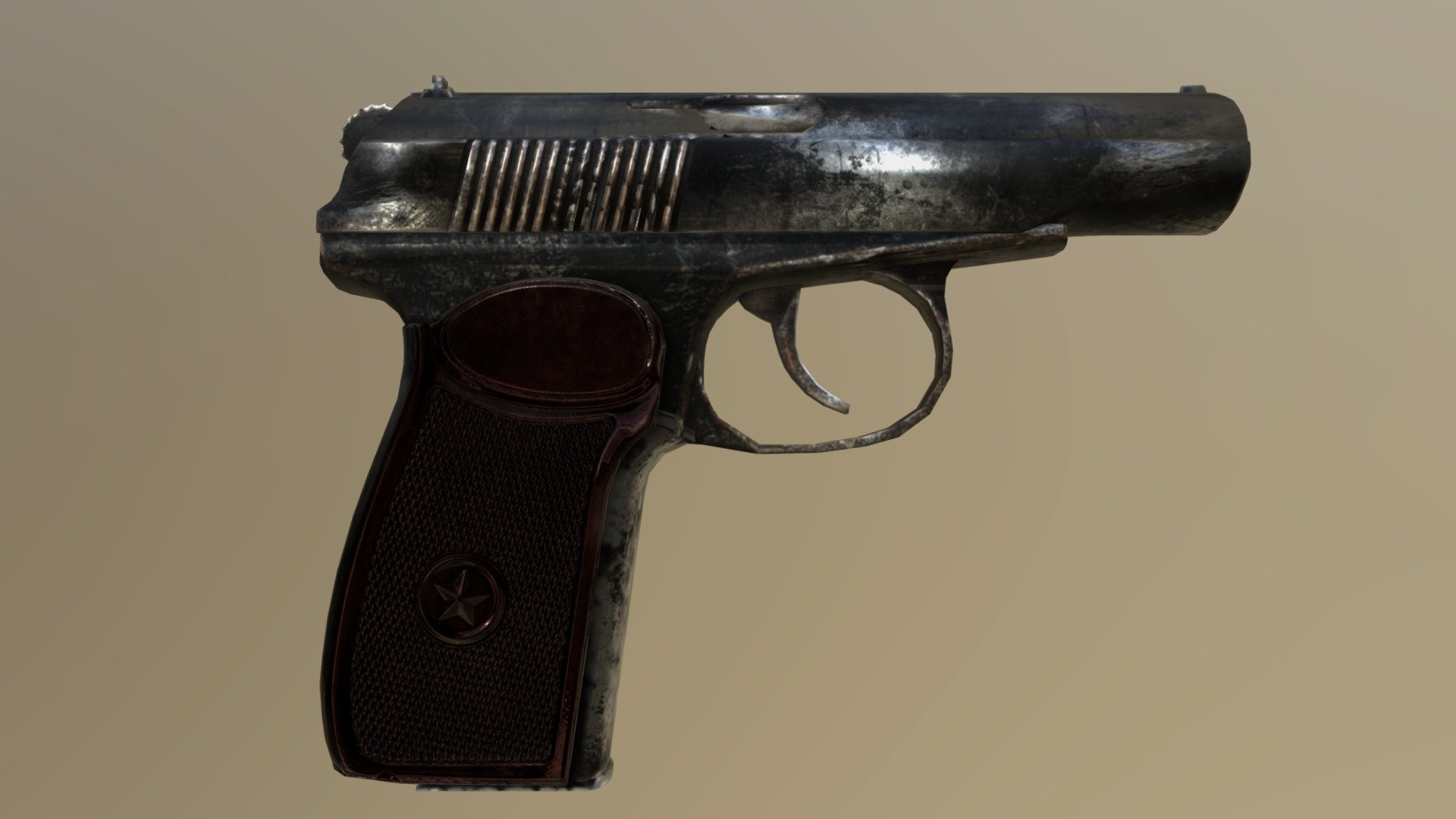 PM (Makarov pistol) - 3D model by Imperial_Syndrome (@GodSatan_Games ...