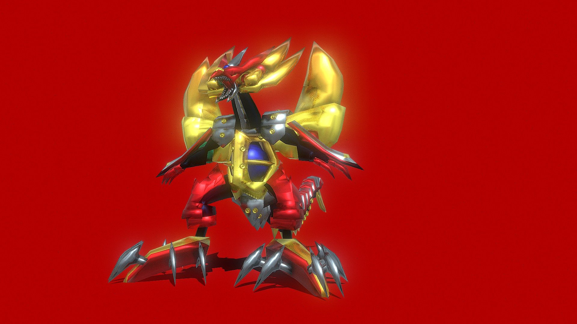 Brave-Eyes Pendulum Dragon (Yugioh) - Buy Royalty Free 3D model by ...