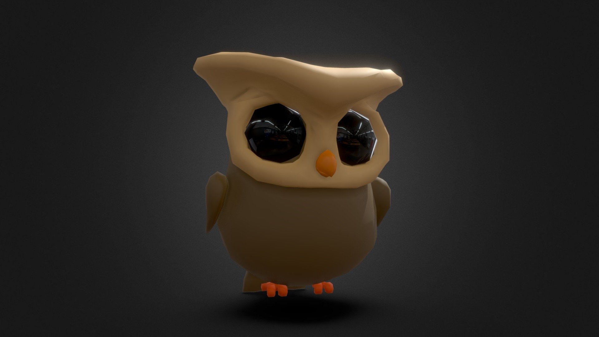 Low Poly Cartoon Owl - Buy Royalty Free 3D model by Toon Goo (@toongoo ...
