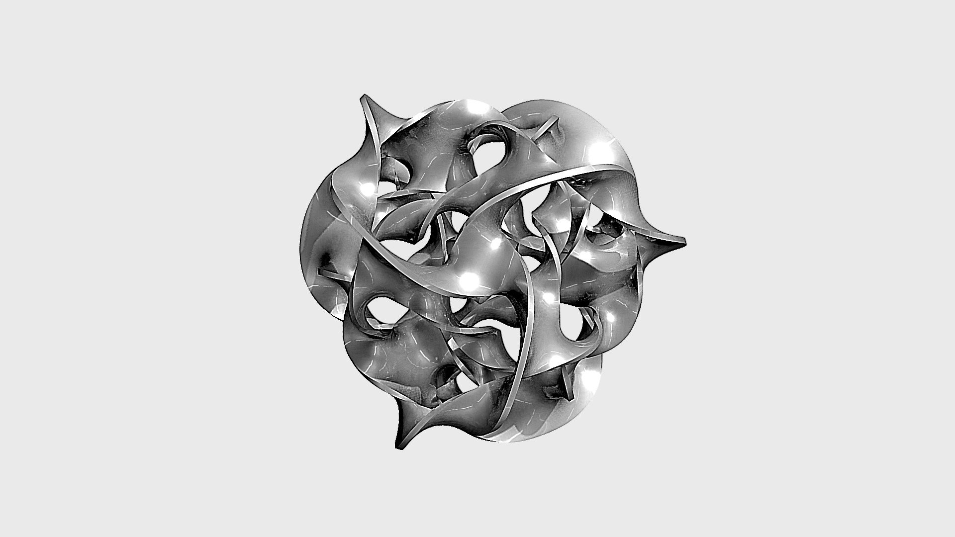 Tetrahedral_torus_knot2_P4Q3 - 3D model by lonlydrxx (@weiyiwang ...