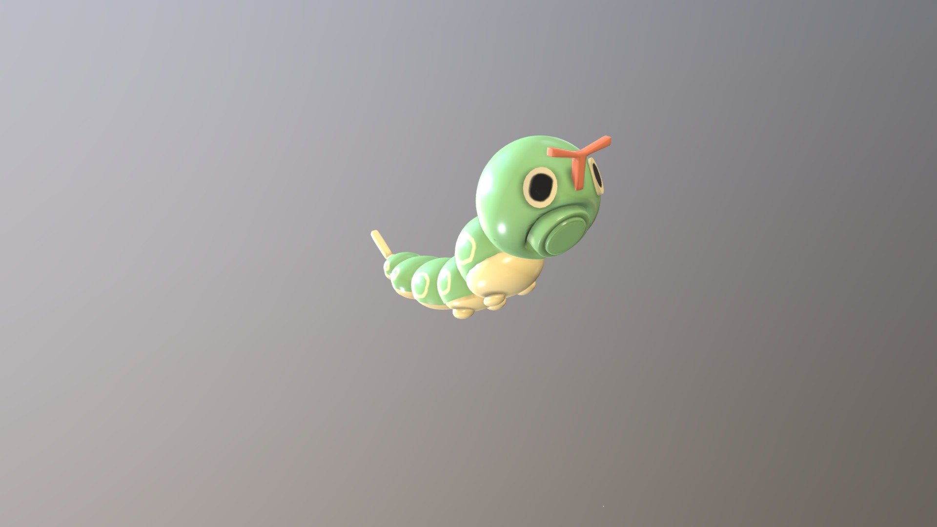Caterpie 3D Model - 3D model by Ojk114 [1617b29] - Sketchfab