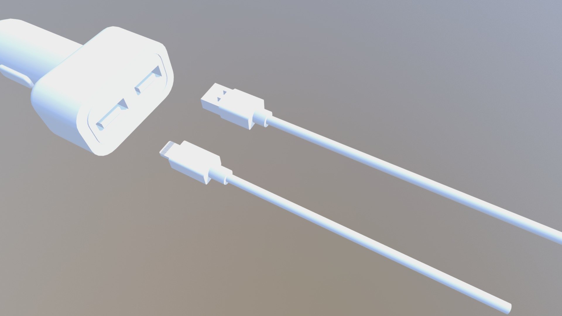 Mob Charger with Iphone Data Cable - 3D model by atulraj_2007 [16192dd ...