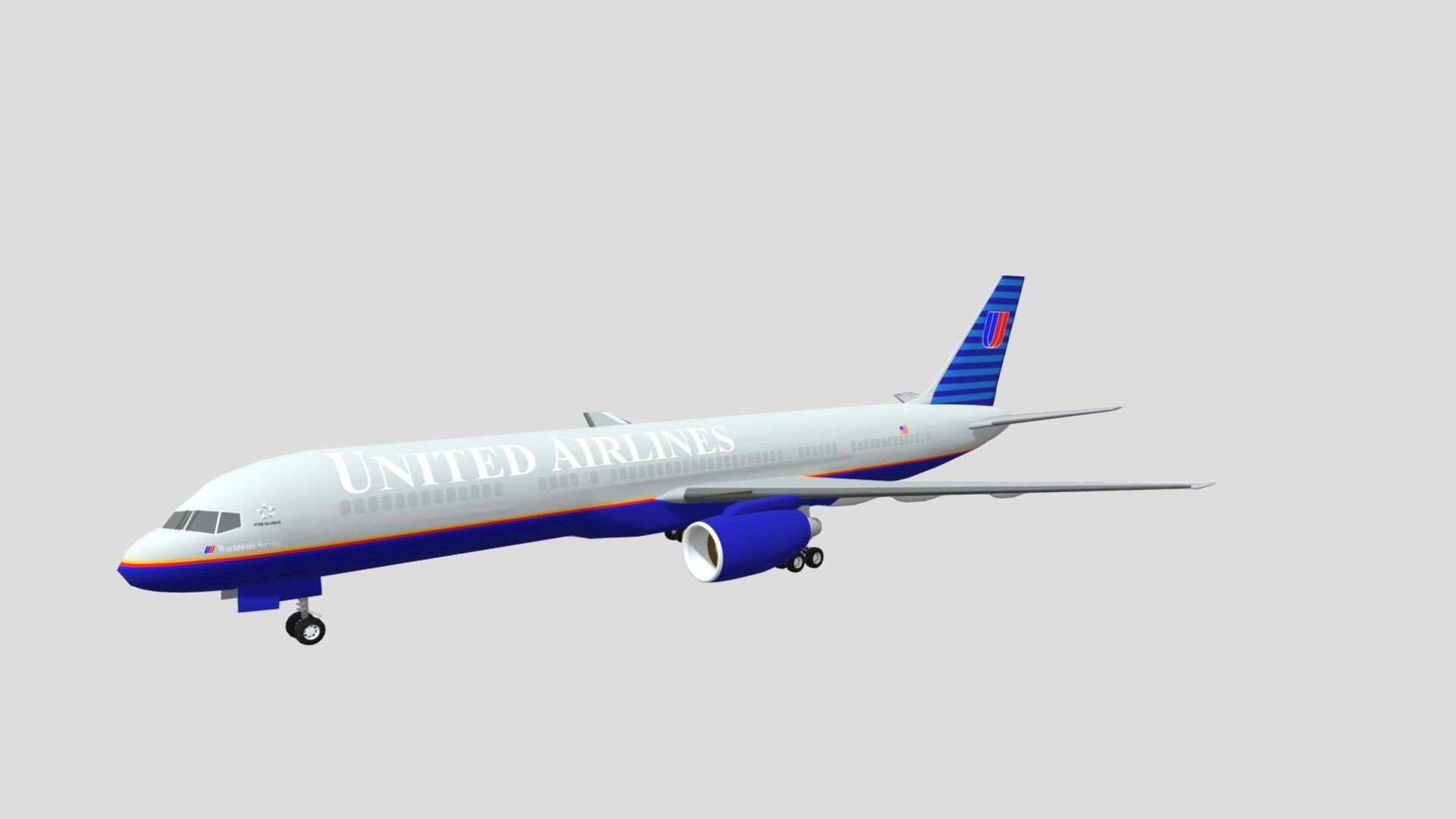 boeing 757 united airlines - Download Free 3D model by zairiq zairiq ...