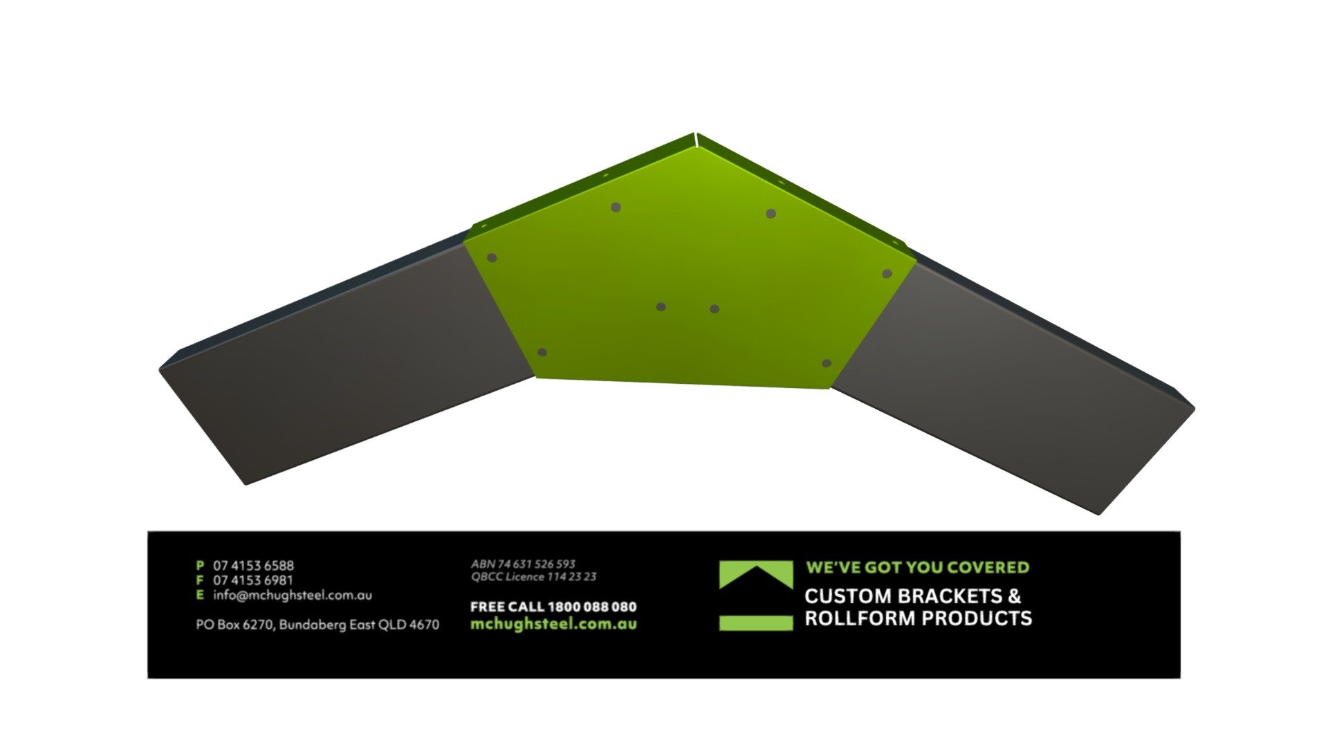 DWG084 C300 X 25 DEG APEX BRACKET - 3D model by mchughsteel [161a67b ...