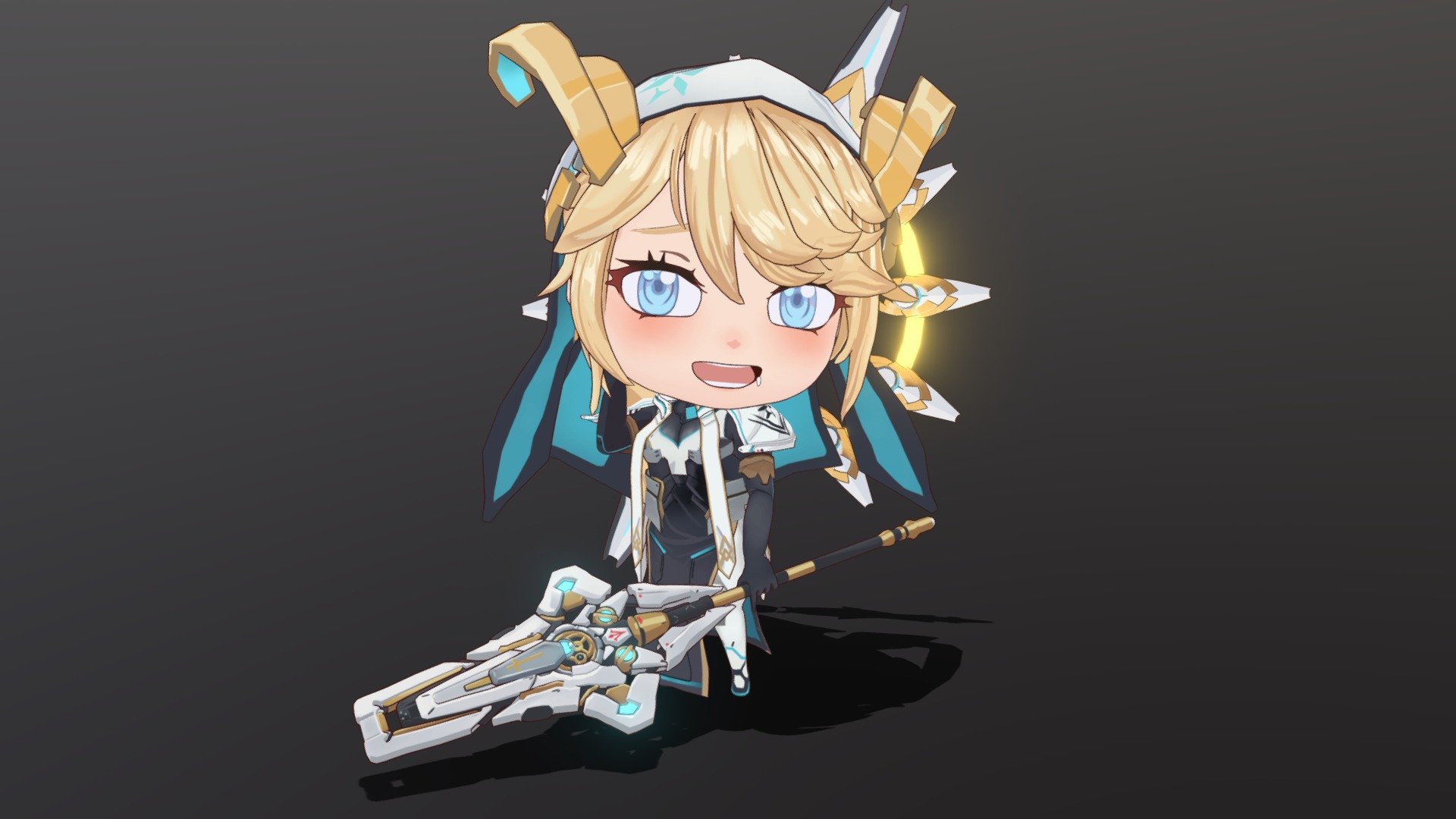 Rapunzel Chibi - 3D model by Artical [161d955] - Sketchfab