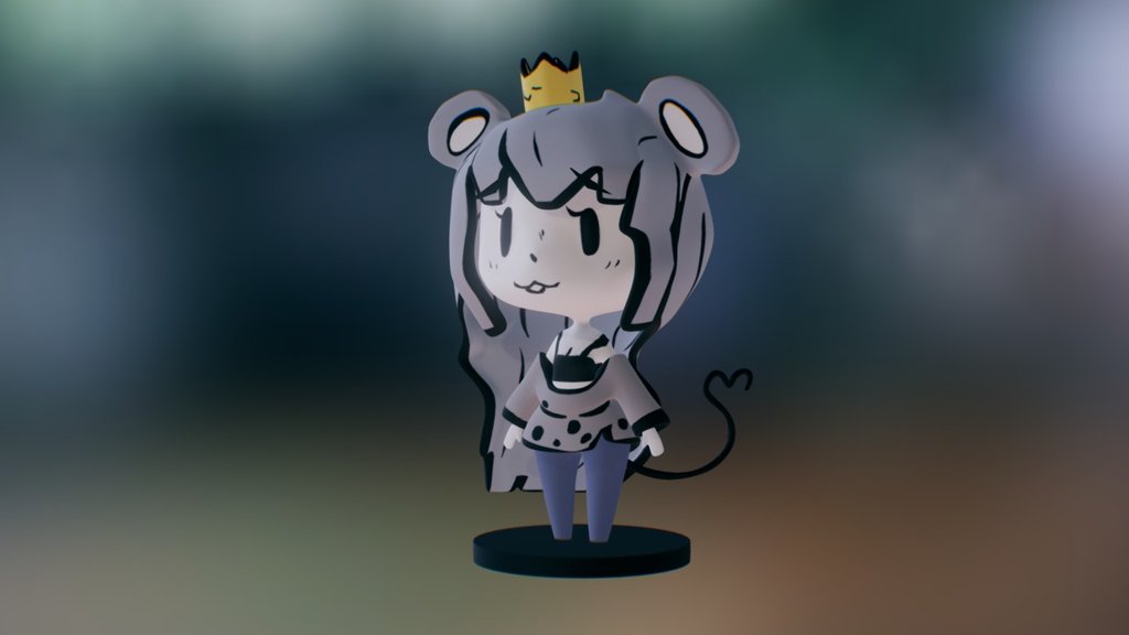 Towergirls - Mouse Princess (HiRes 3DPrint Ver.) - 3D model by nekavoq ...