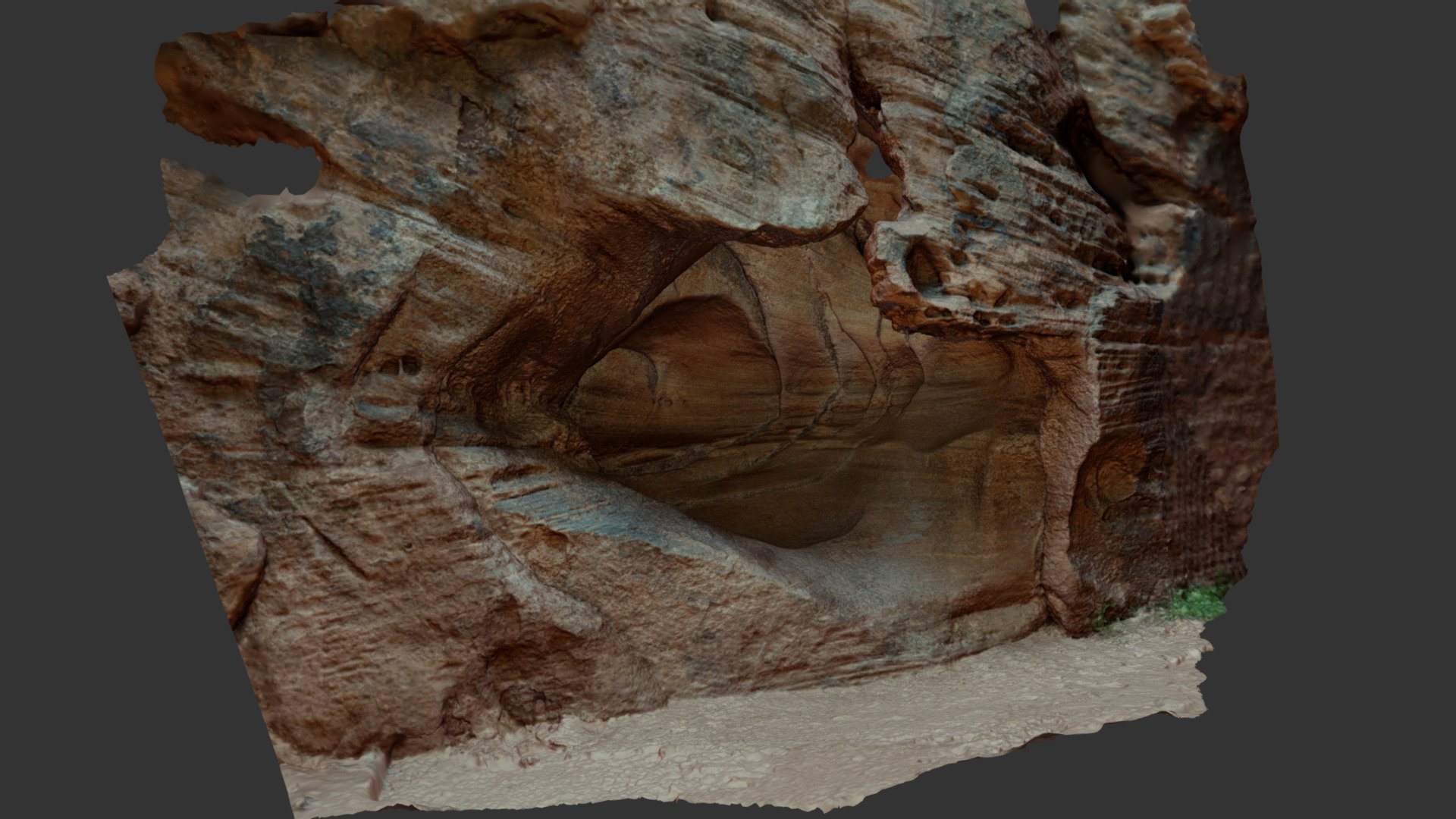 sandstone wall erosion - 3D model by arbeer [161e7e4] - Sketchfab