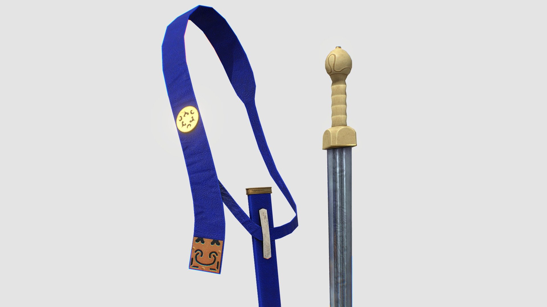 3rd Century Roman spatha and scabbard - Buy Royalty Free 3D model by ...