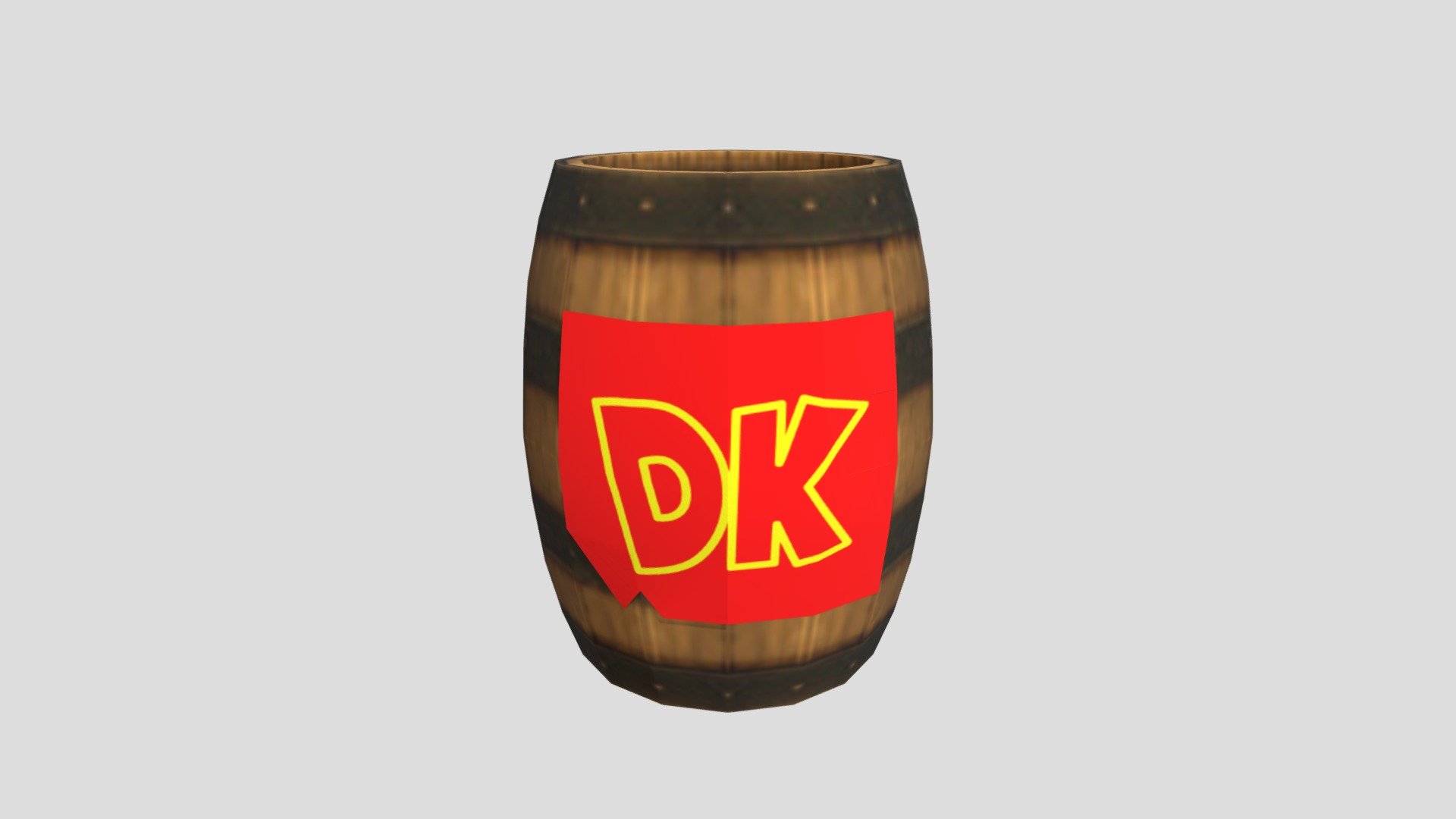 Donkey Kong Barrel - Download Free 3D model by chicosantossaraiva ...