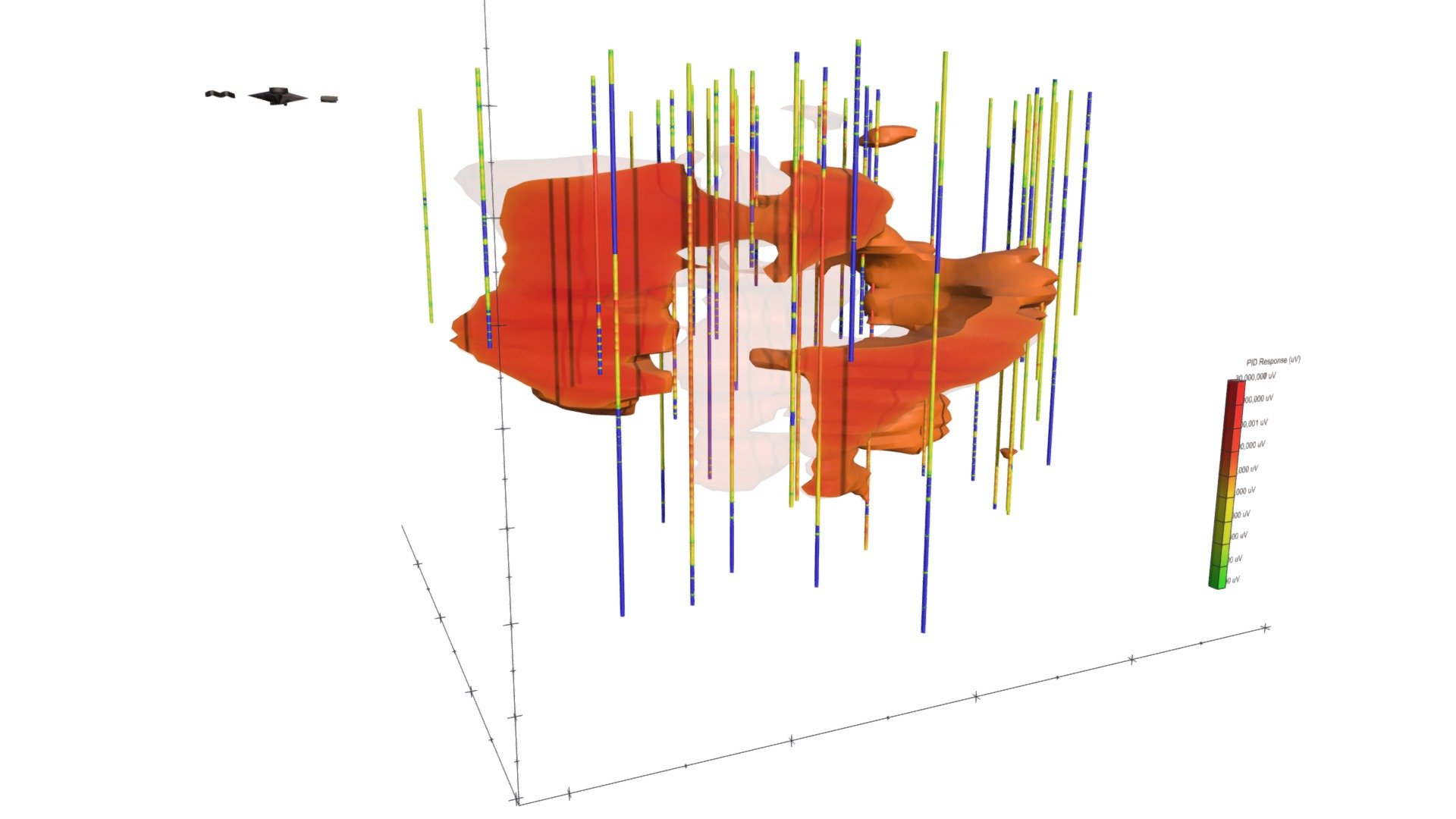 MIP Survey of a PHC Groundwater Plume - 3D model by Vertex ...