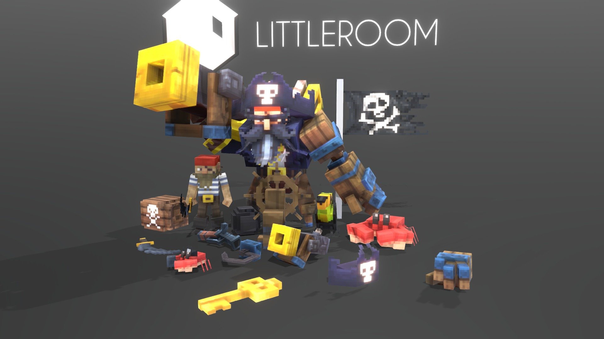 Pirate Pack Showcase - 3D model by littleroom [1621e38] - Sketchfab