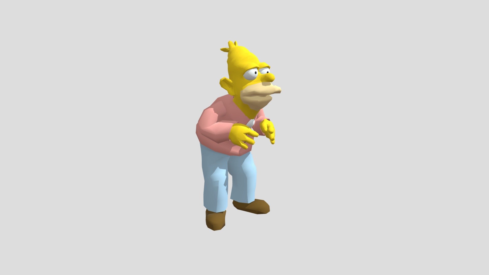 Abe Simpson animated - Download Free 3D model by vicente betoret ...