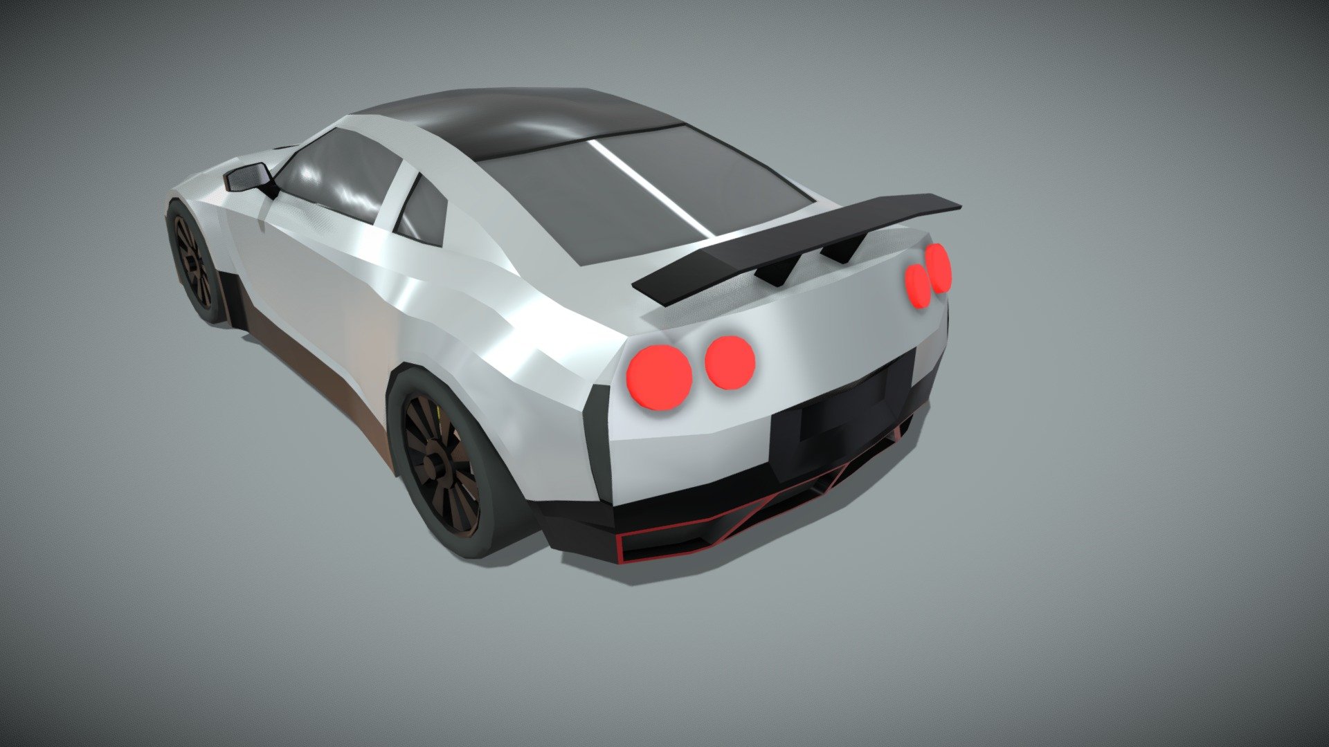 [Low Poly] Gameready Nissan GTR - 3D model by CGOstrov (@ooostrovskiy1 ...