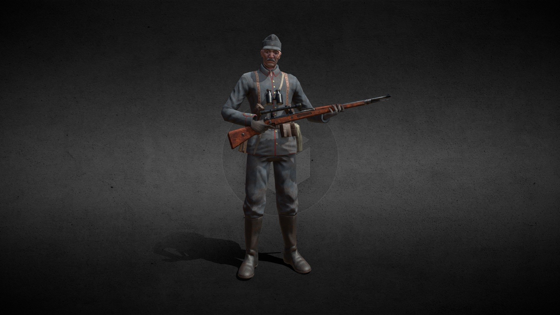 German soldier sniper - 3D model by zilbeerman [16270d5] - Sketchfab