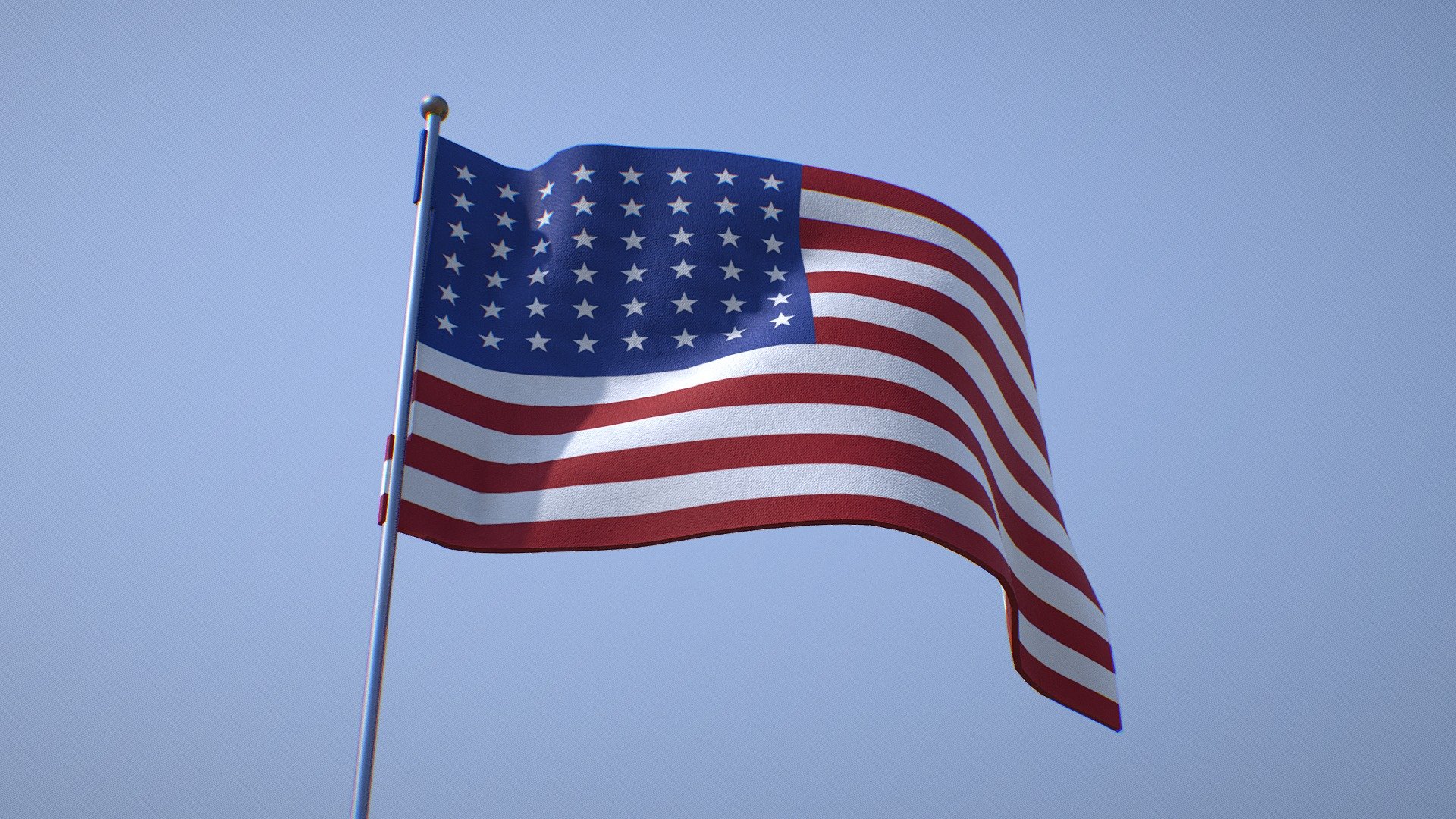 Customizable Looped Animated Flag - Download Free 3D model by re1monsen ...