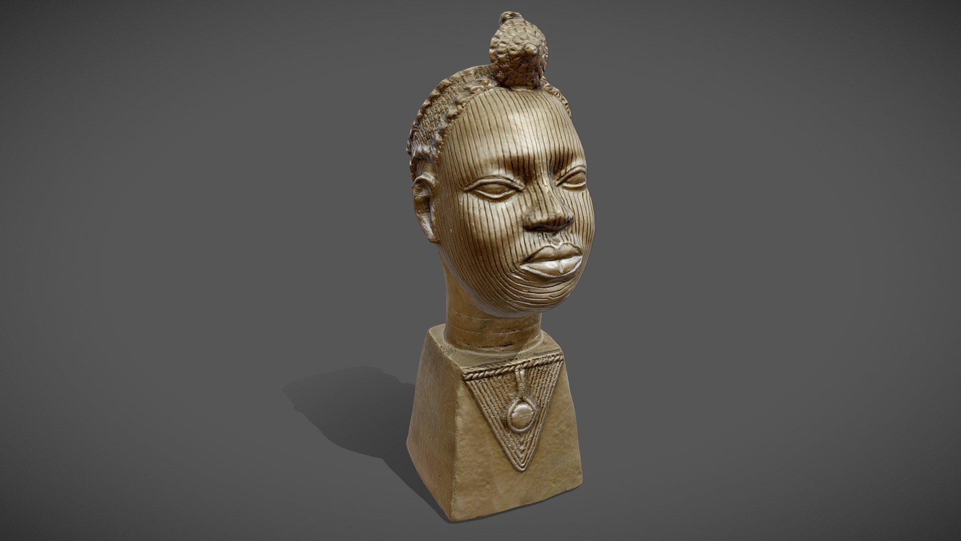 Olokun Bronze Head - Buy Royalty Free 3D model by AfroArt Studios ...