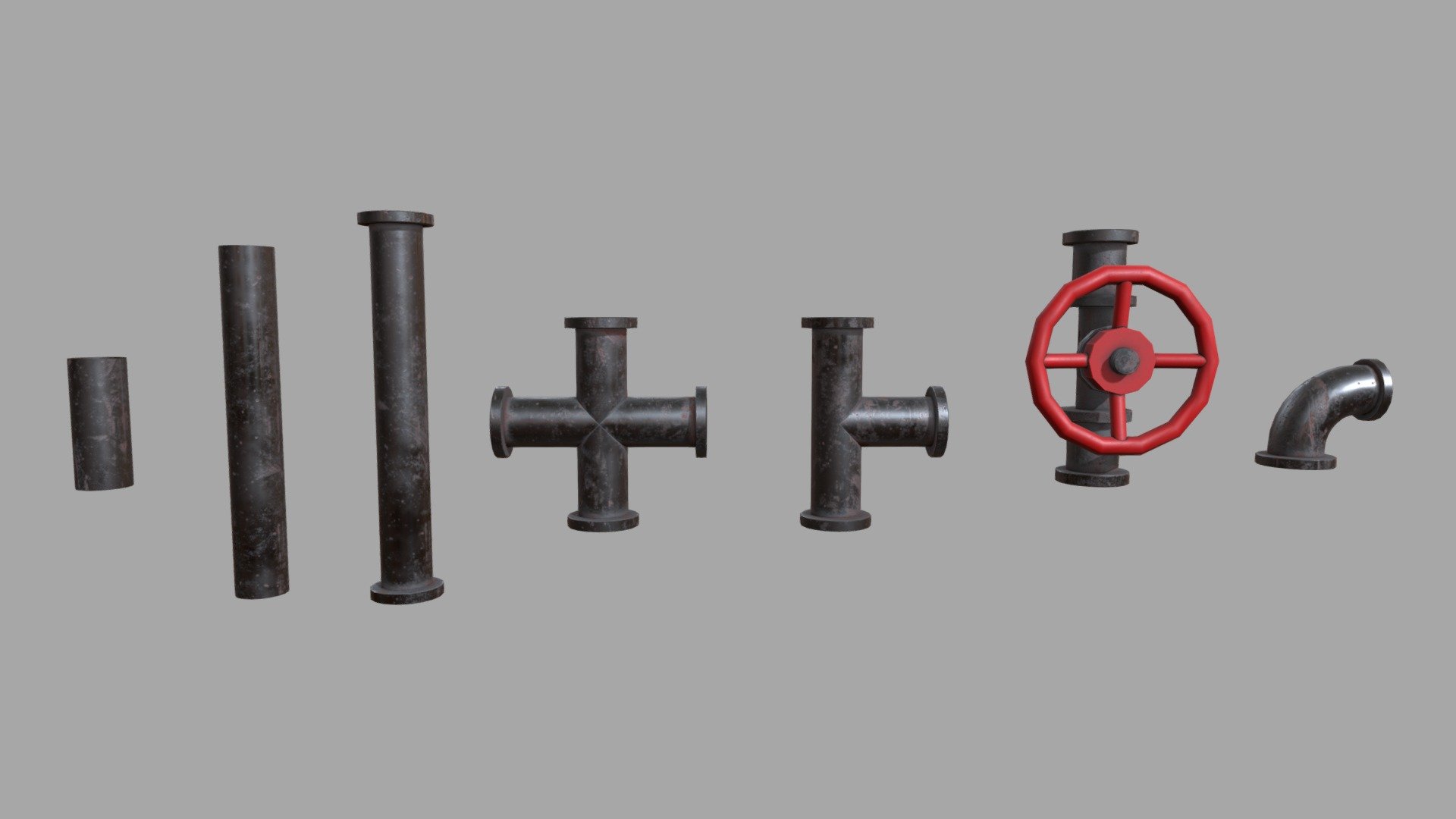 PBR Modular Pipe Kit - Buy Royalty Free 3D model by mismeirart [1629a2e ...
