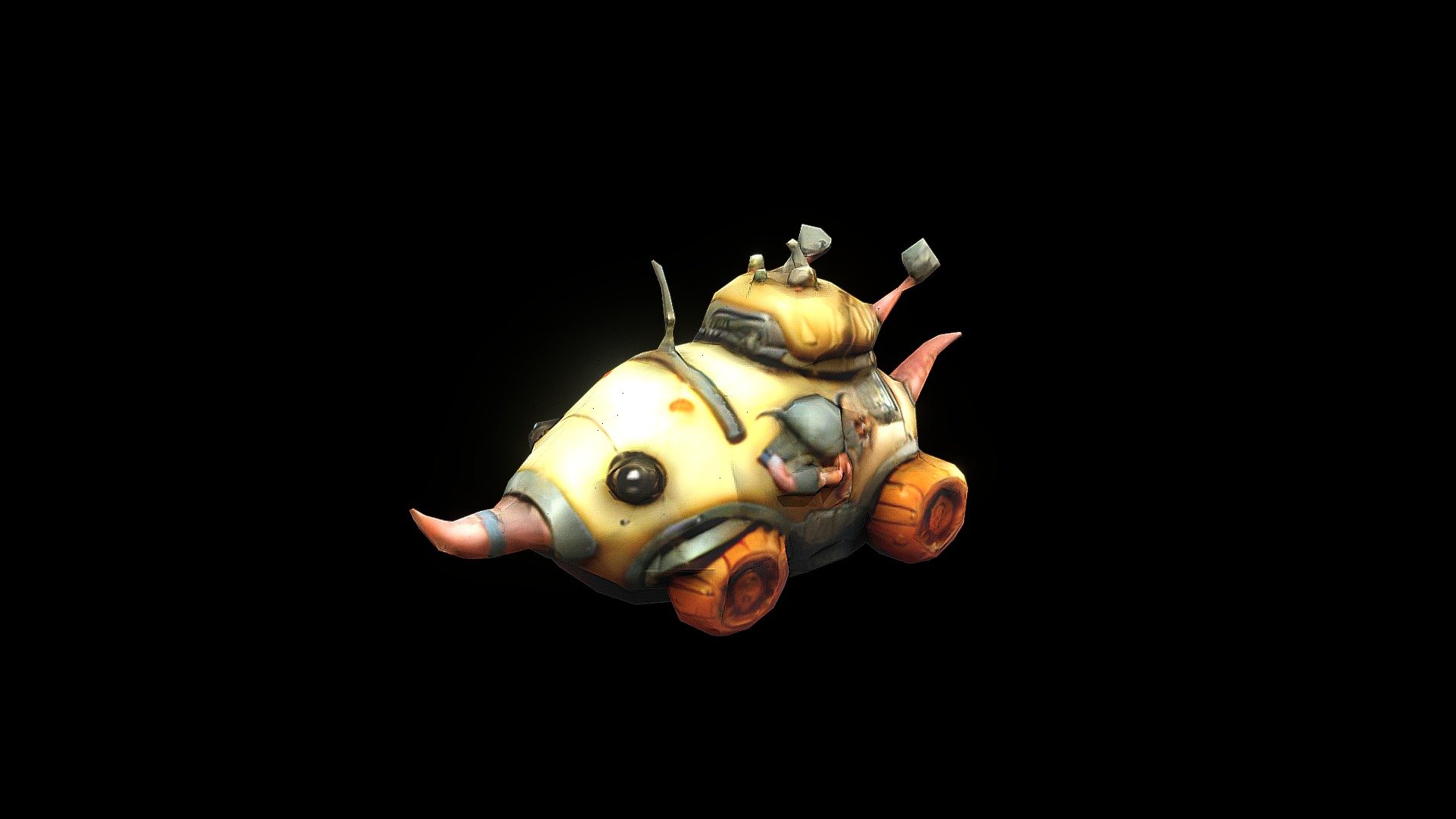 a cartoon drawing of a vehicle with a long to - Download Free 3D model ...