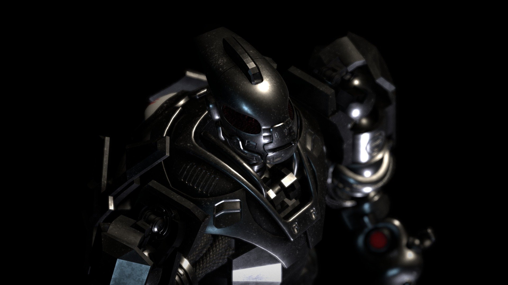 Heavy evil mech concept - 3D model by 3DWorkbench [16342a0] - Sketchfab