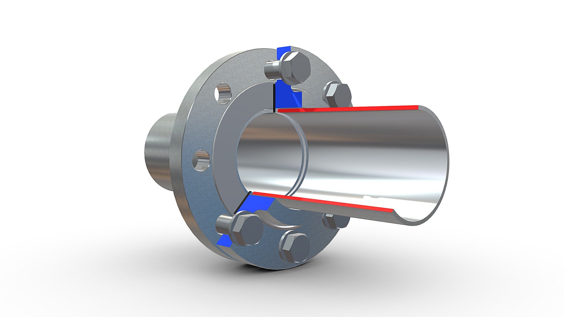 EN1092-1-12 Flange - 3D CAD Model - 3D model by Freek de With ...
