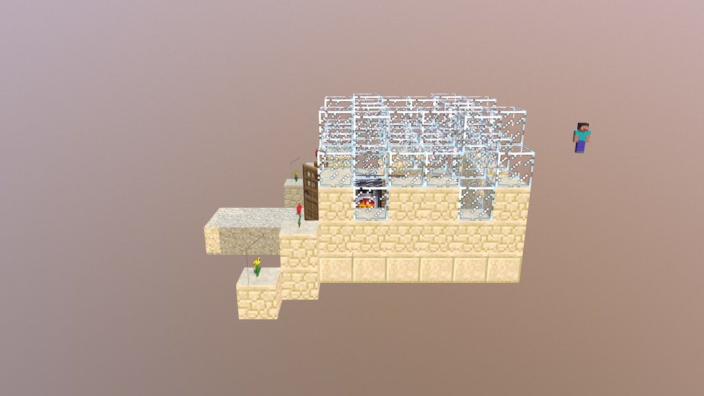 3D Minecraft House - 3D model by Bradley van Ewijk (@BradleyvanEwijk ...