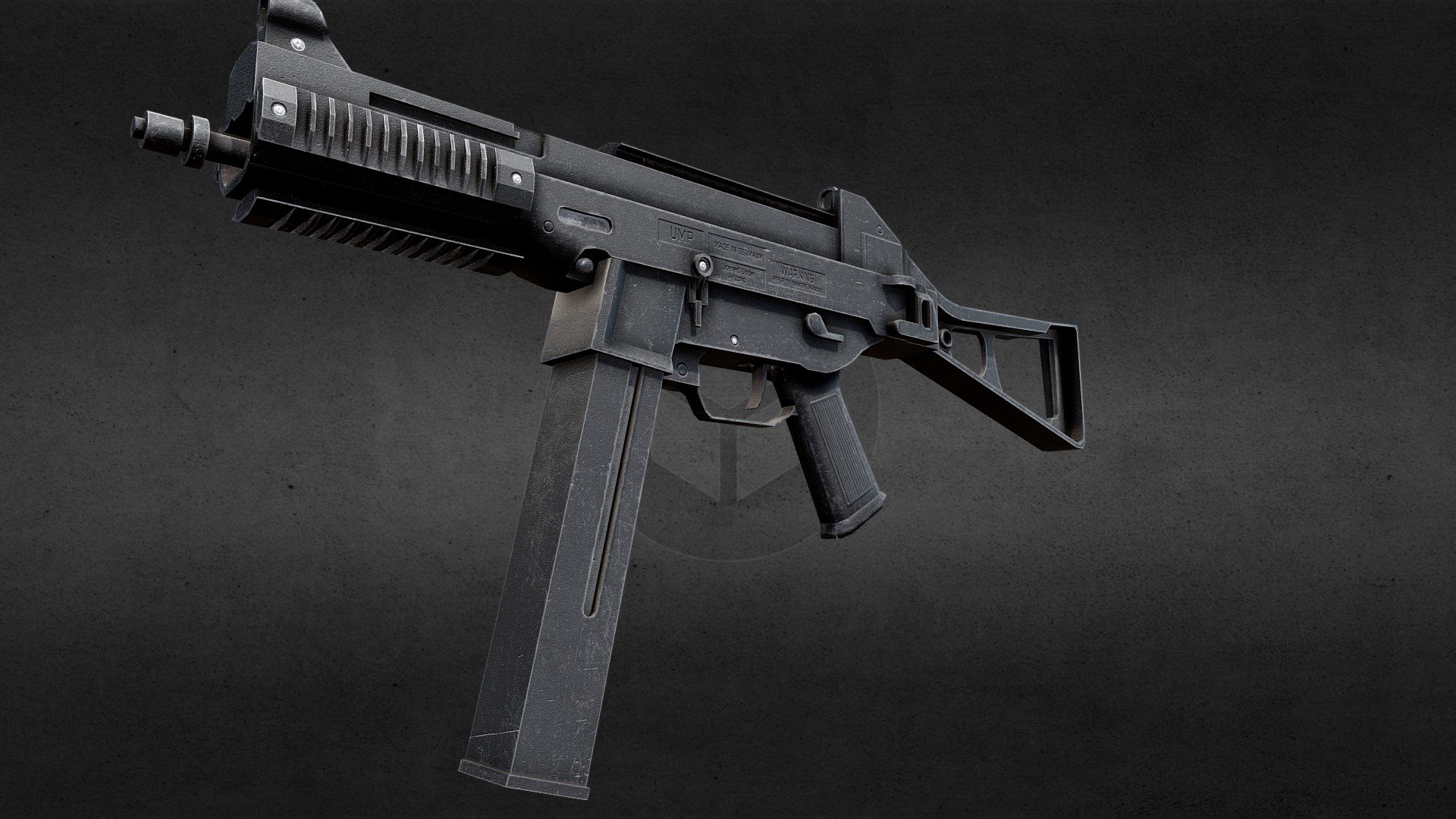 UMP Gun - Download Free 3D model by Avishkar Kadam (@avishkarkadam ...