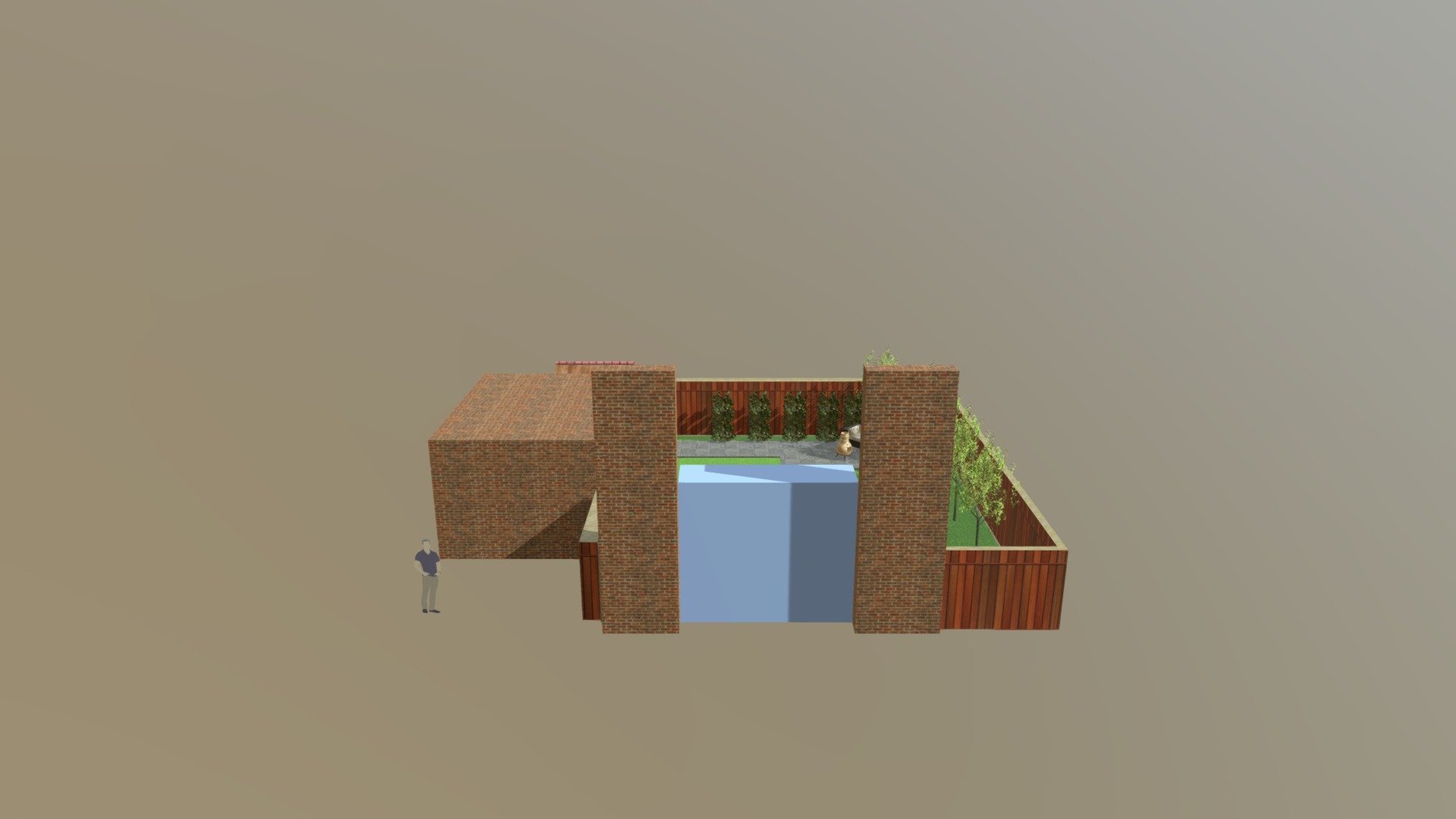 Back Garden New - 3D model by Mitch_s_s [1638b81] - Sketchfab