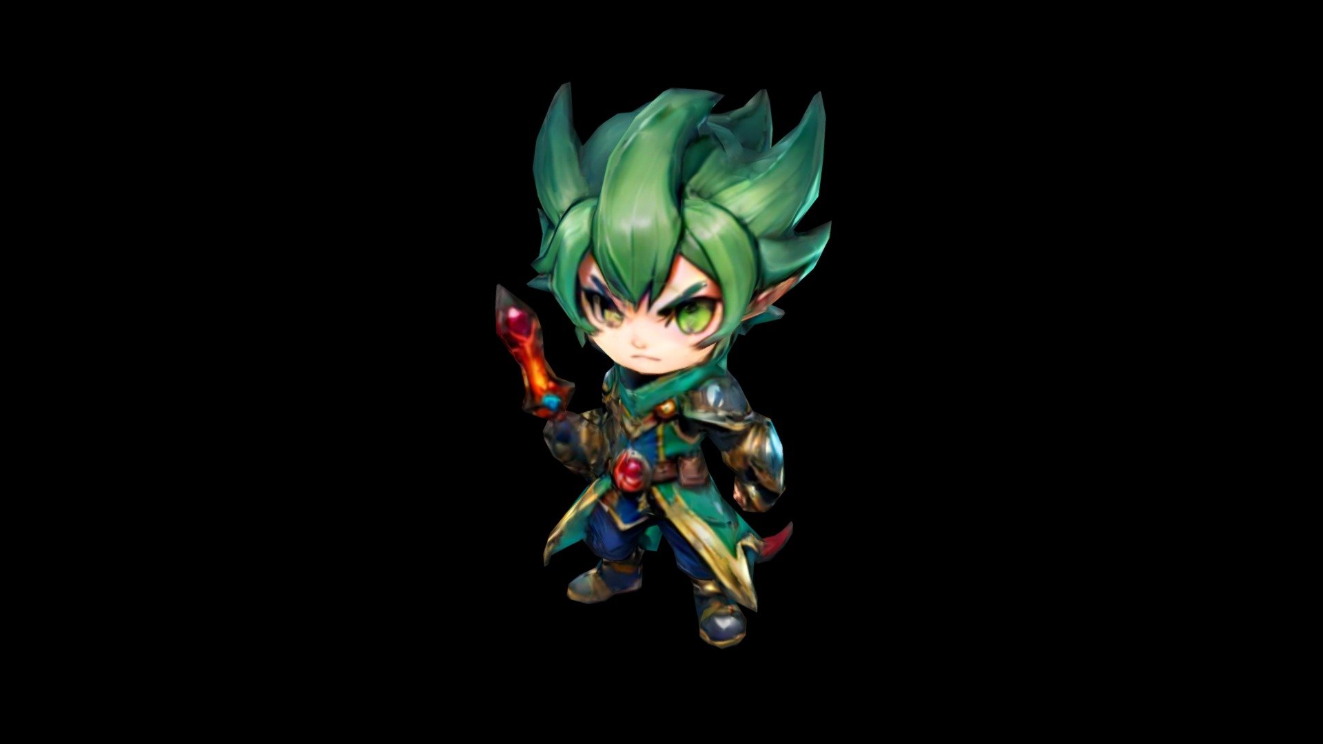 "Heroic Demon Swordsman Inspired by Popular Vide - Download Free 3D ...
