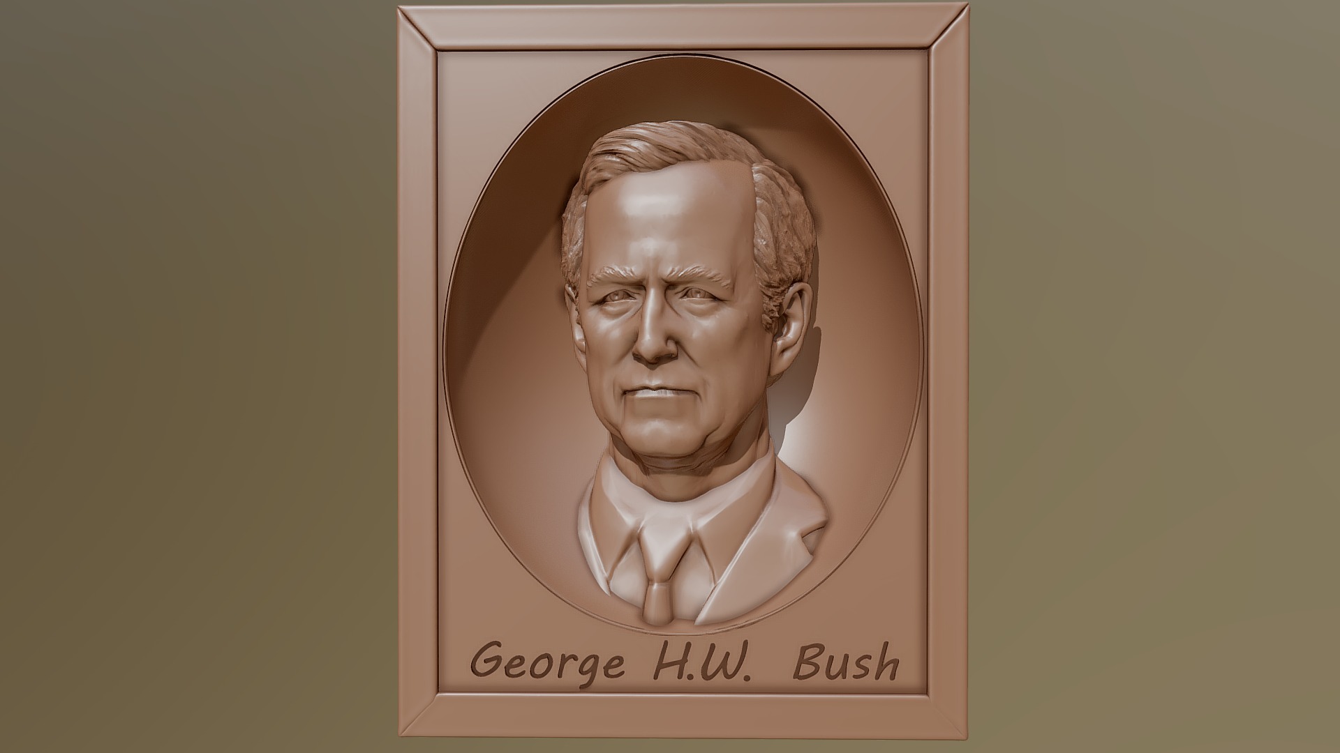 George H.W. Bush - 3D model by kostikim [163ba60] - Sketchfab