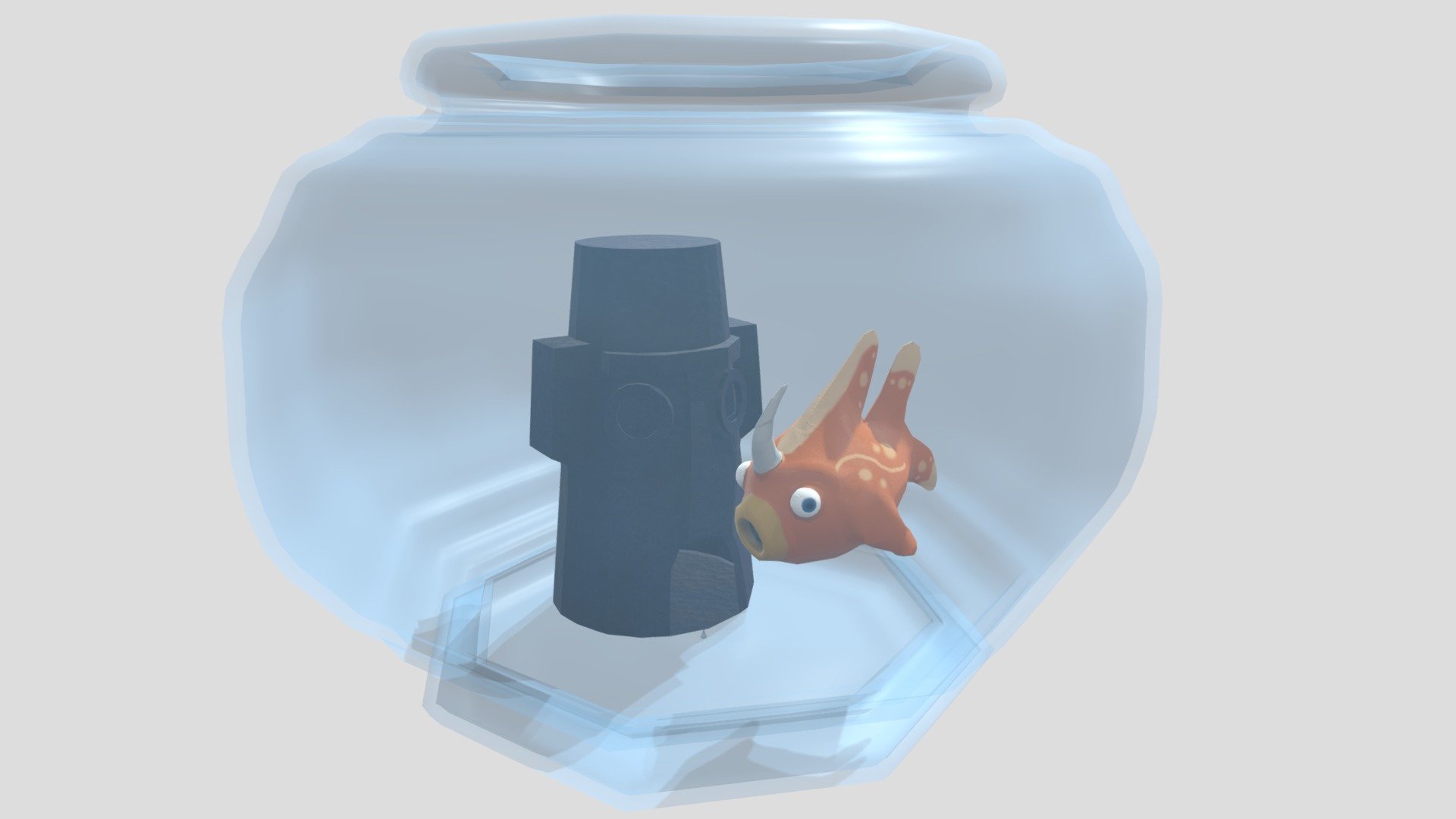 Fishbowl With Textures - 3D model by theJewden [163d005] - Sketchfab