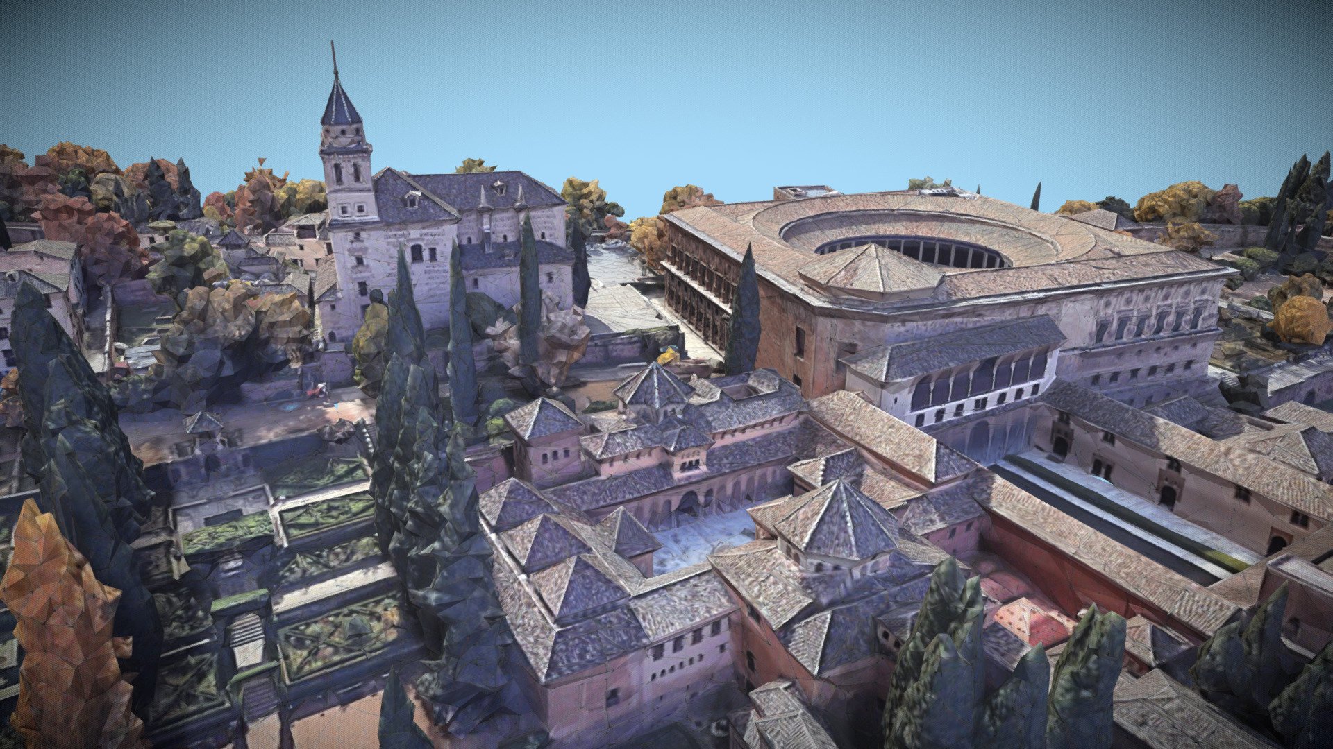 Alhambra palace fortress, Granada, Spain - Download Free 3D model by ...