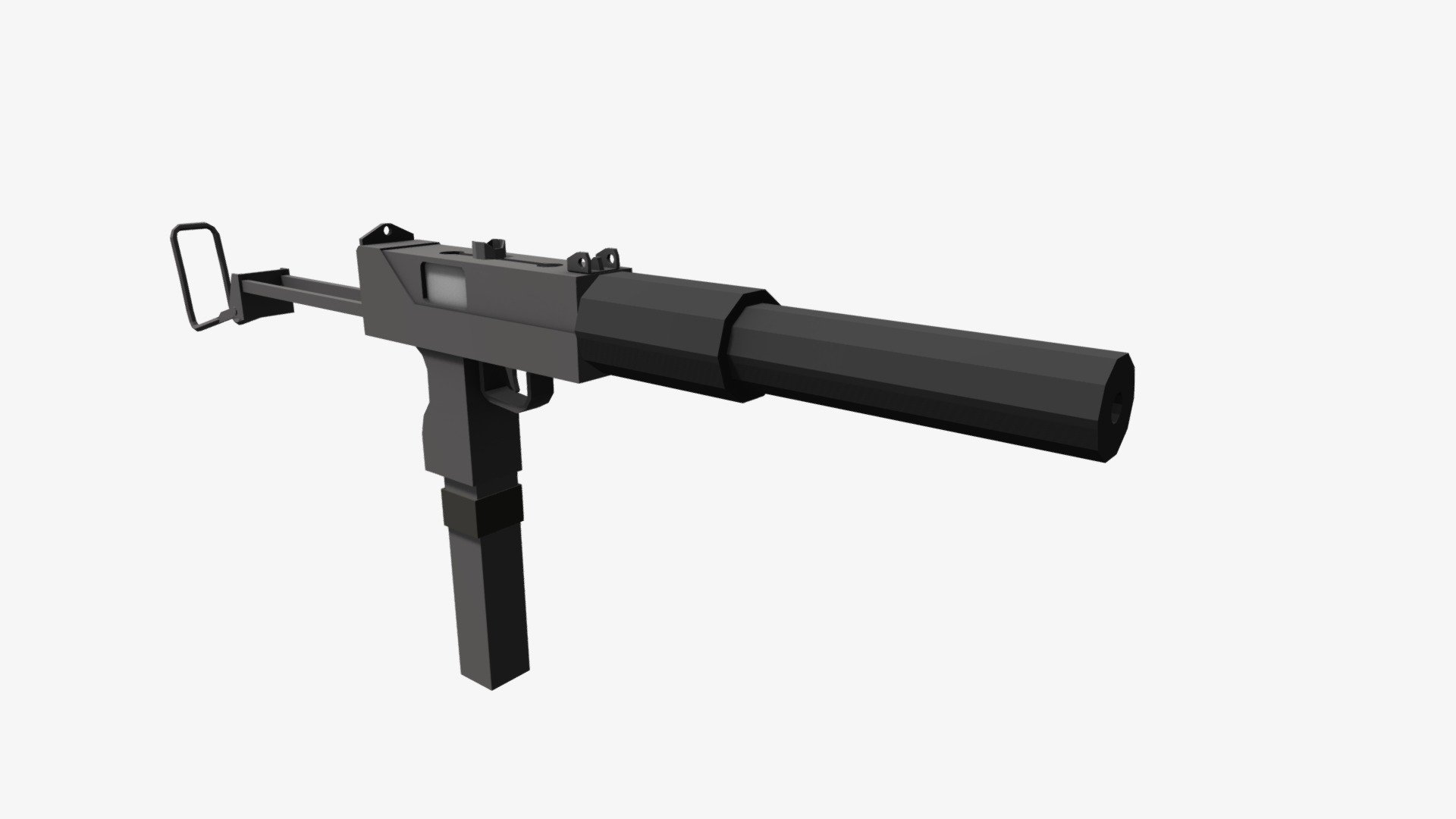 Low Poly Mac 10 Suppressed - 3D model by samanthacford [163e814 ...