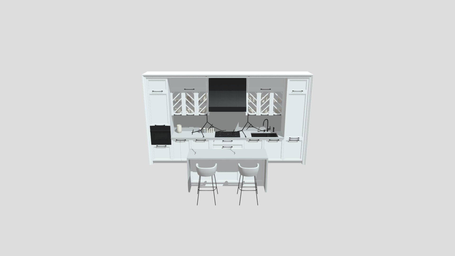 Modern Kitchen 2 3ds - Download Free 3D model by guiscardini [163ed35 ...