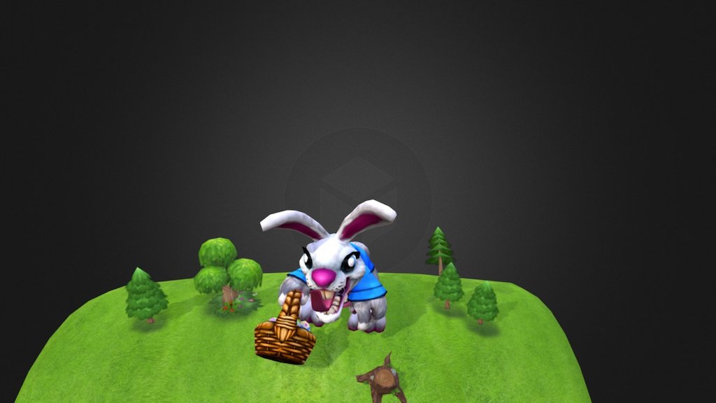 Easter Bunny - 3D model by Alpha Dog Games (@alphadoggames) [163f262 ...