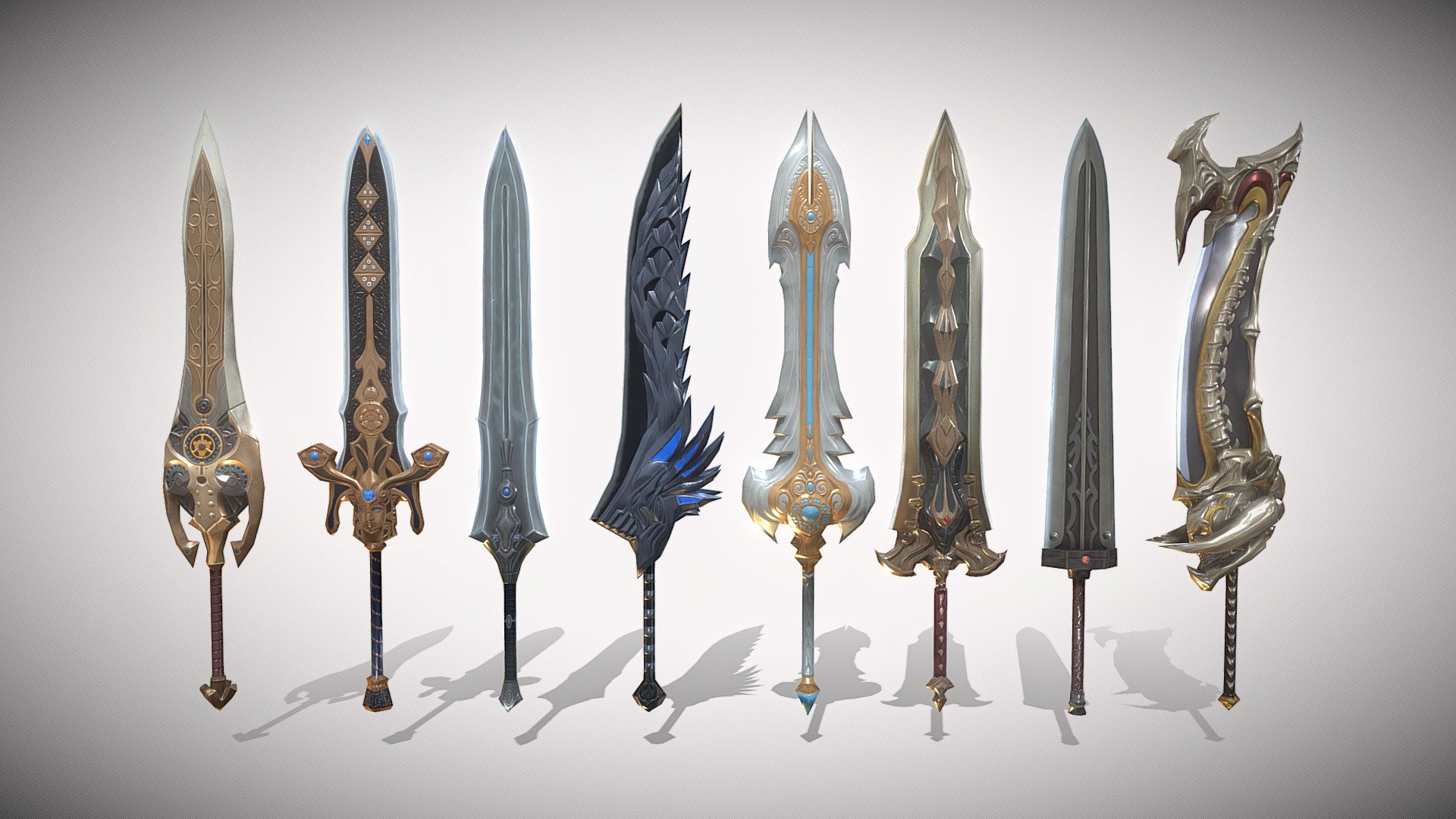 Battle Swords - Buy Royalty Free 3D model by Jacob Shearston ...
