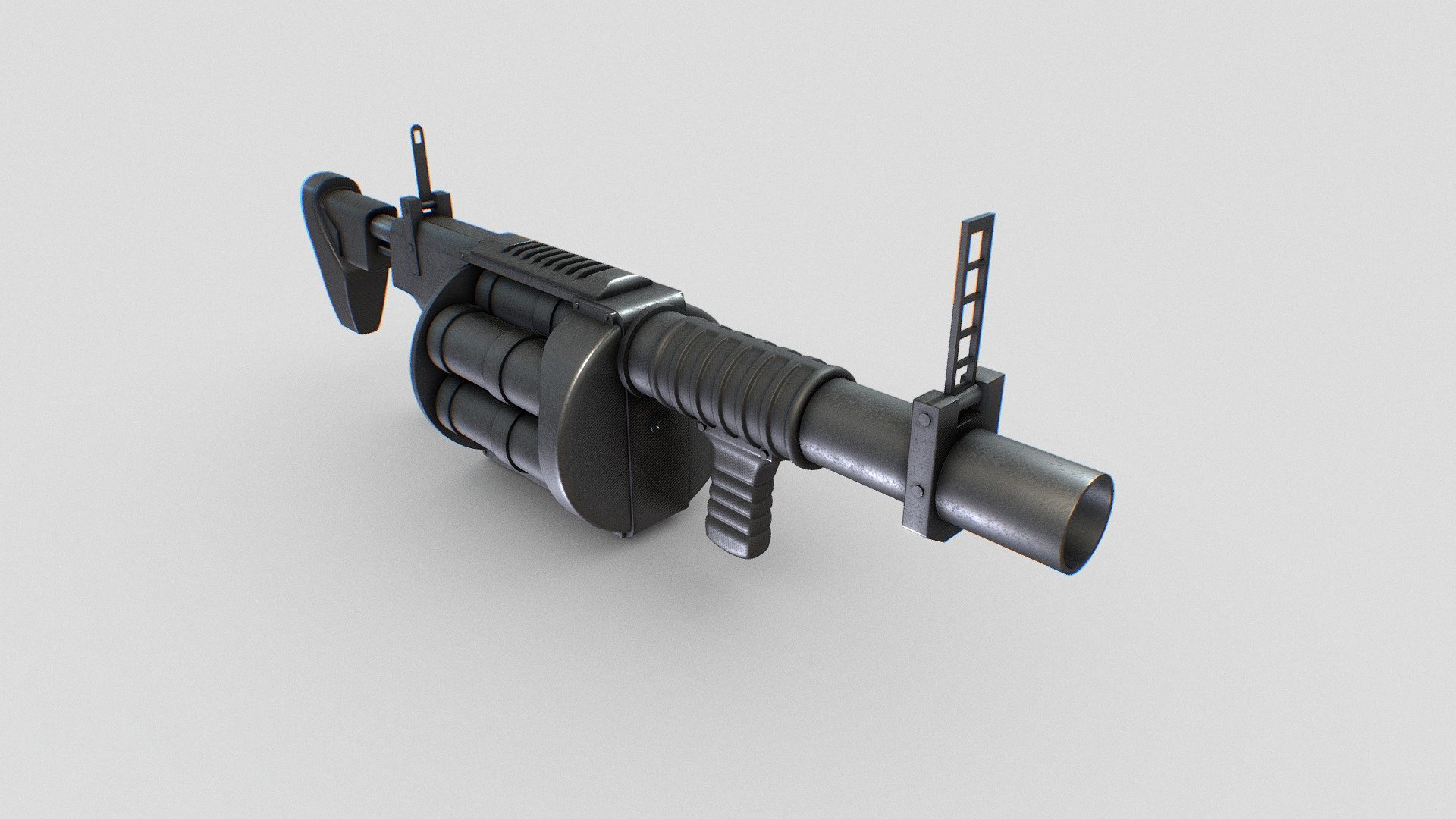 Grenade Launcher - Buy Royalty Free 3D model by Pbr_Studio (@pbr.game.ready) [1640a96 ...