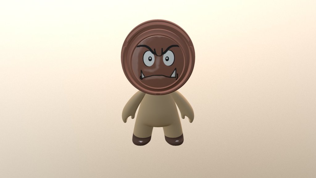 Goomba - 3D model by Jacob (@JacobBaggs) [1641124] - Sketchfab