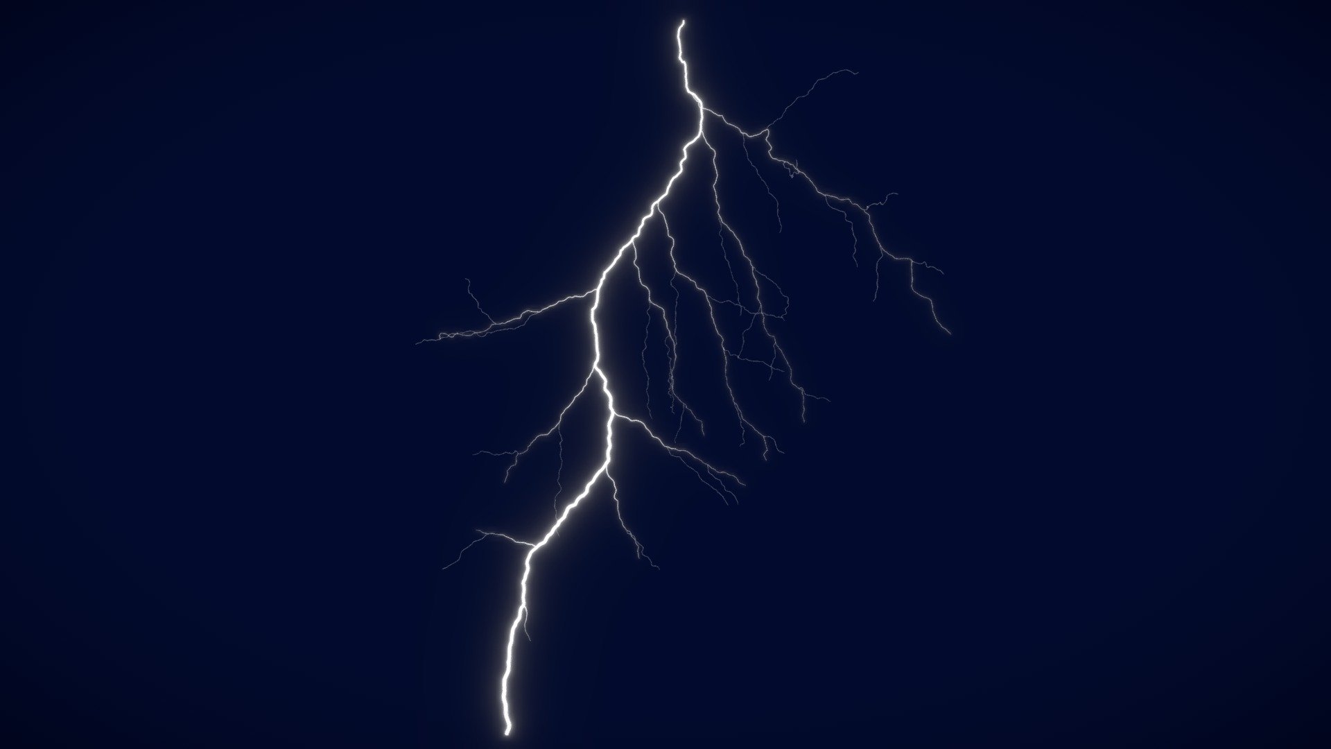 Realistic Cloud to Ground Lightning CG-01 - Buy Royalty Free 3D model ...