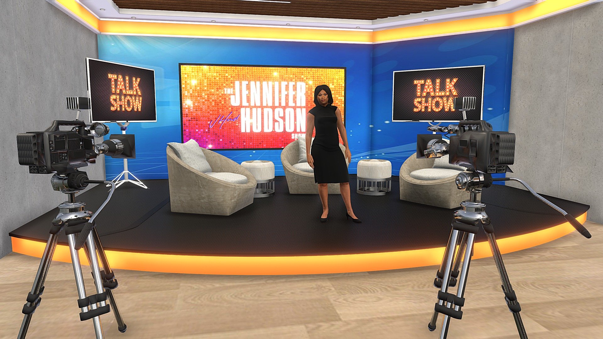 Talk Show Hudson - Buy Royalty Free 3D model by TAURO (@JanVancik3D ...