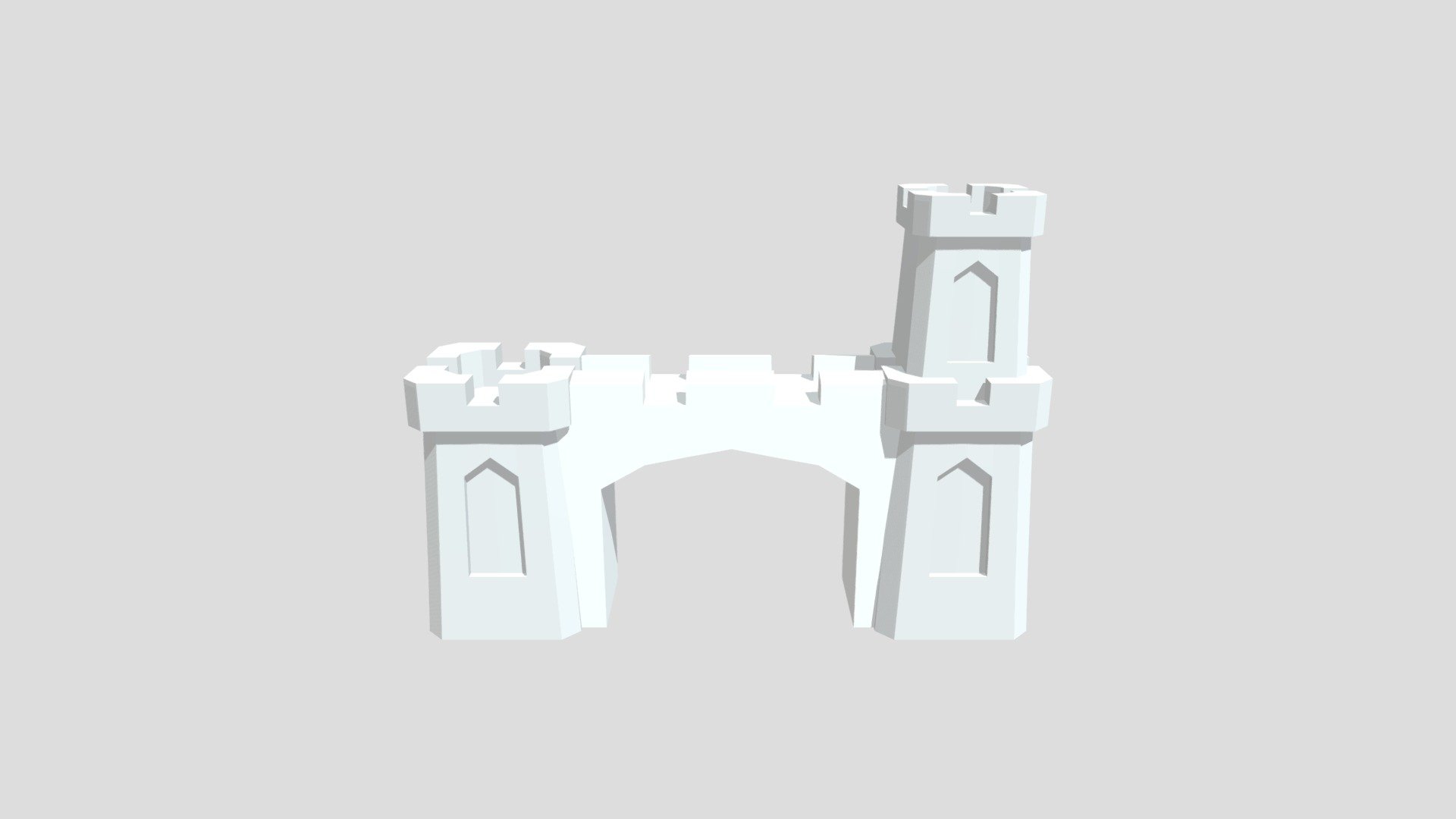castle wall - 3D model by S NOVEMBER (@09clock) [16442ce] - Sketchfab