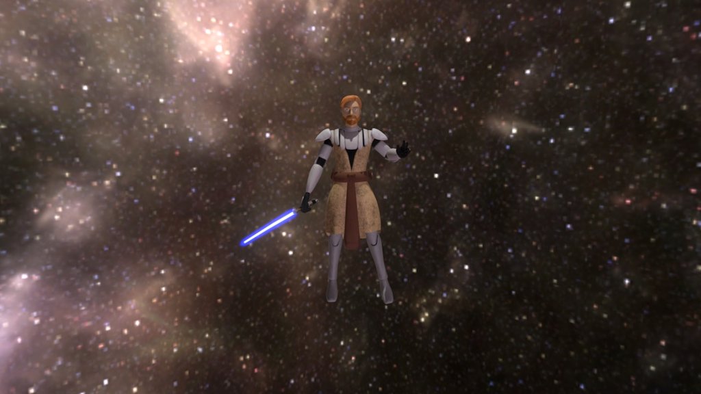 Obi Wan - Pose and Saber - 3D model by F.Wolff (@lenyws) [1644e0a ...