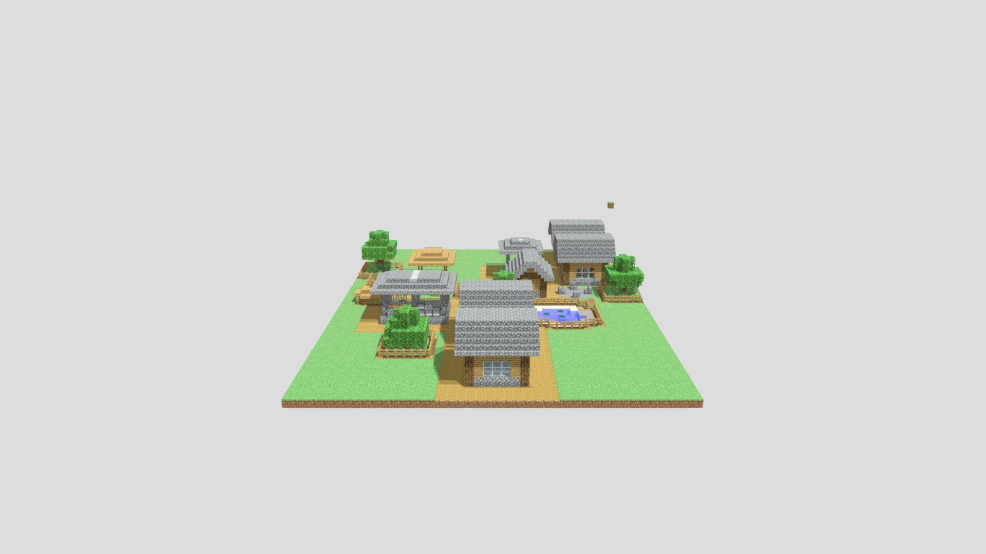 small-village - Download Free 3D model by madexc [1645b64] - Sketchfab