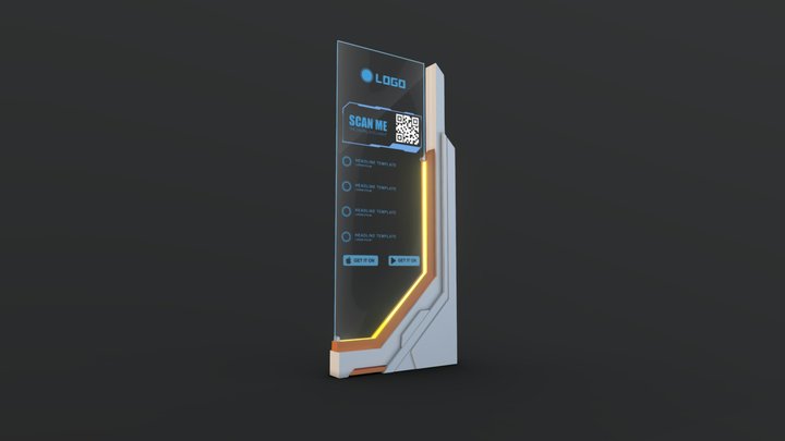 Poster-stand 3D models - Sketchfab
