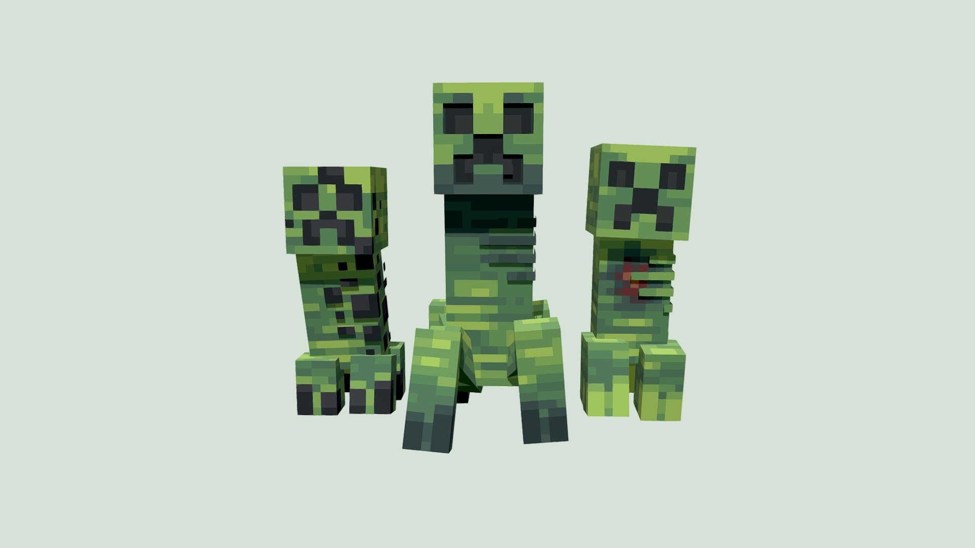 Custom creepers - 3D model by Ires (@iresV) [1646f7e] - Sketchfab