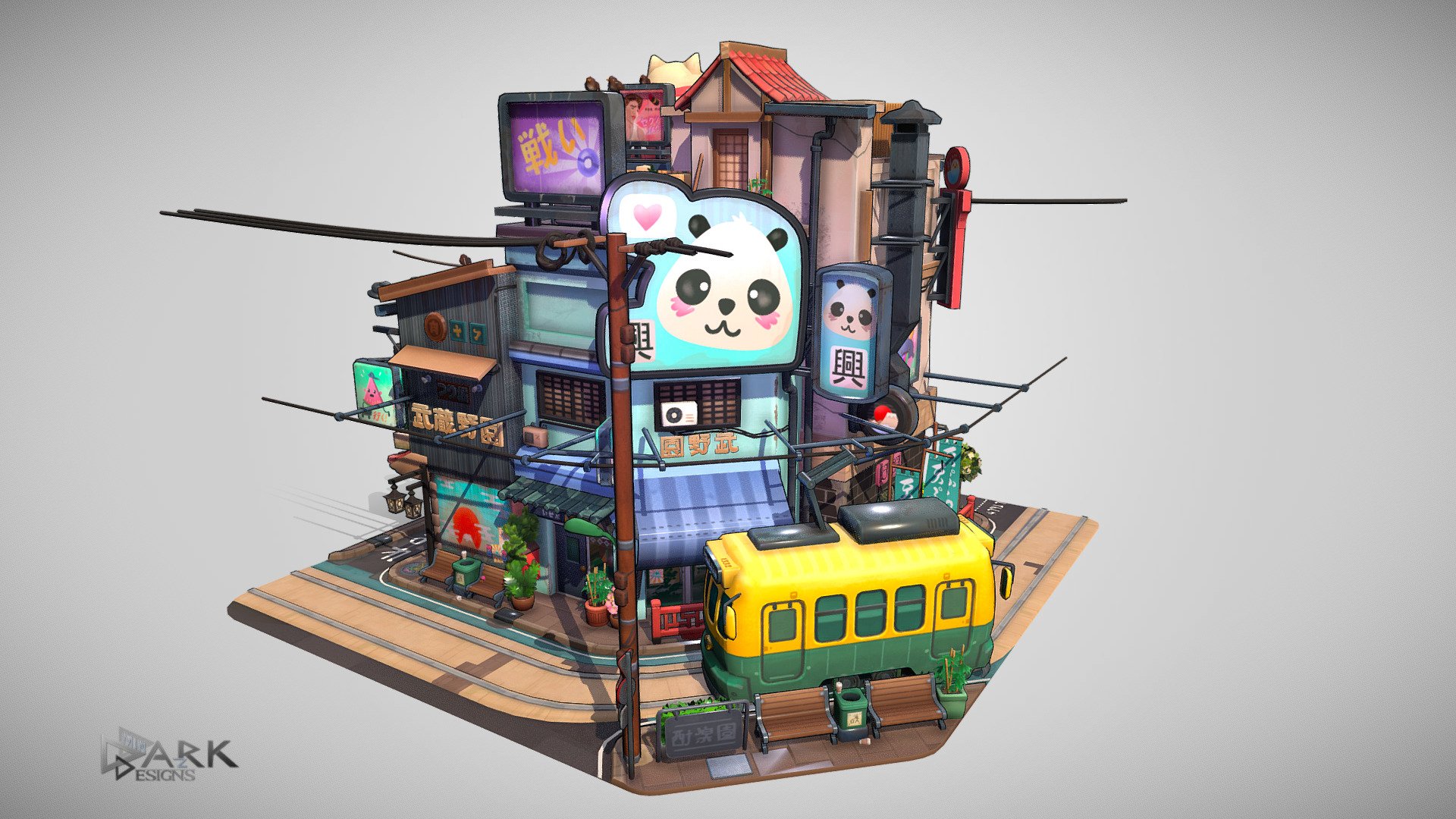[Colorful Anime] Littlest Tokyo Challenge - 3D model by dark-minaz ...
